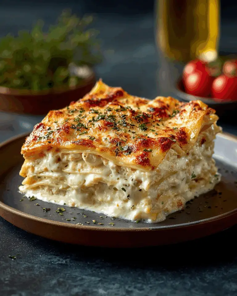 Easy Chicken Lasagna with Creamy White Sauce