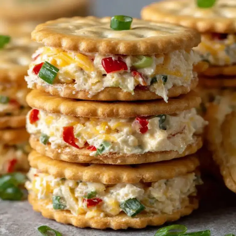Creamy Cheddar Herb Ritz Cracker Sandwiches