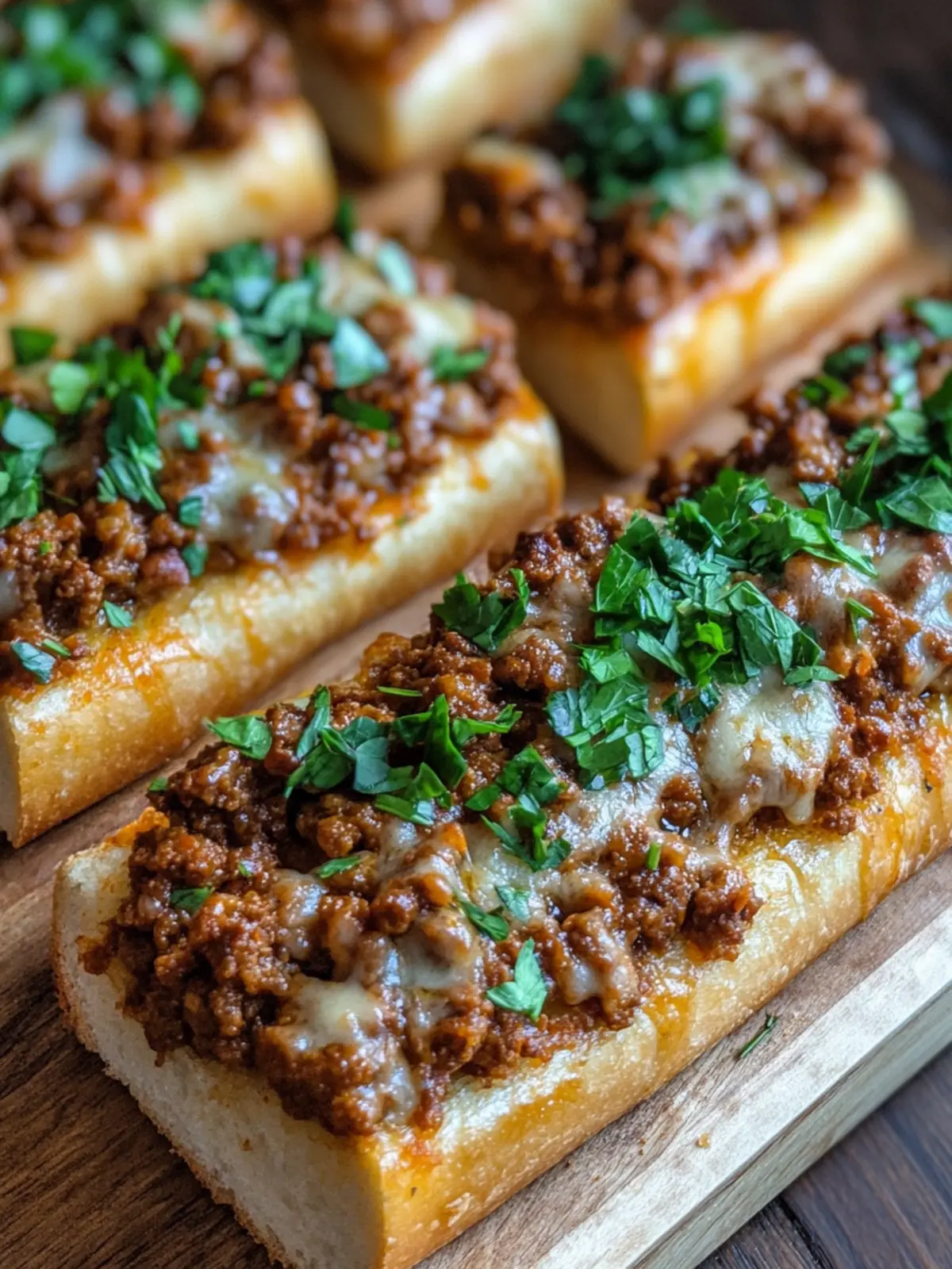 Cheesy Sloppy Joe Garlic Bread: The Ultimate Comfort Dish