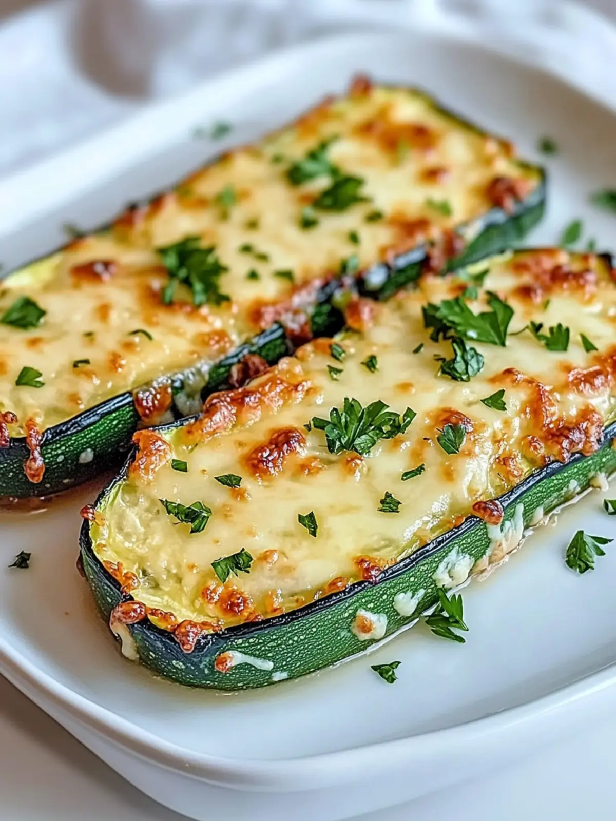 Gourmet Garlic Zucchini Steaks with Cheese - An Irresistible Delight