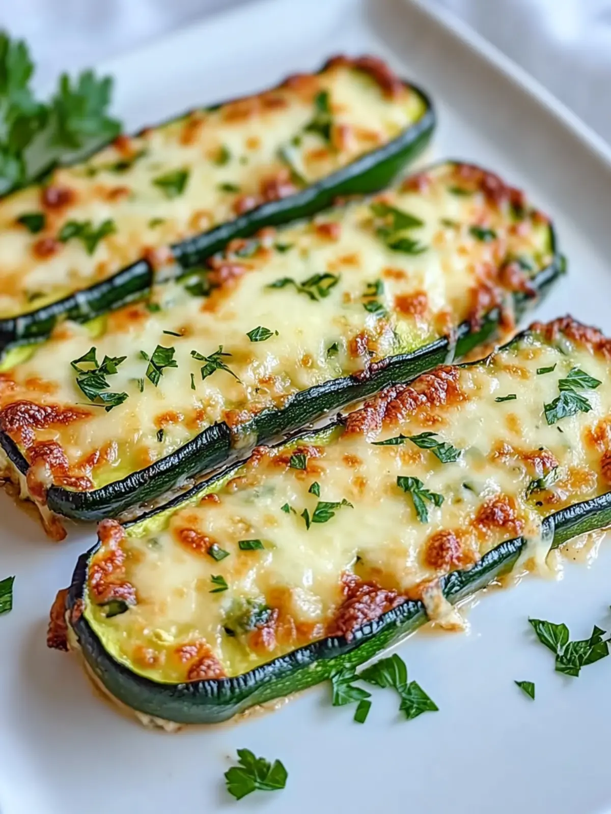 Gourmet Garlic Zucchini Steaks with Cheese - An Irresistible Delight