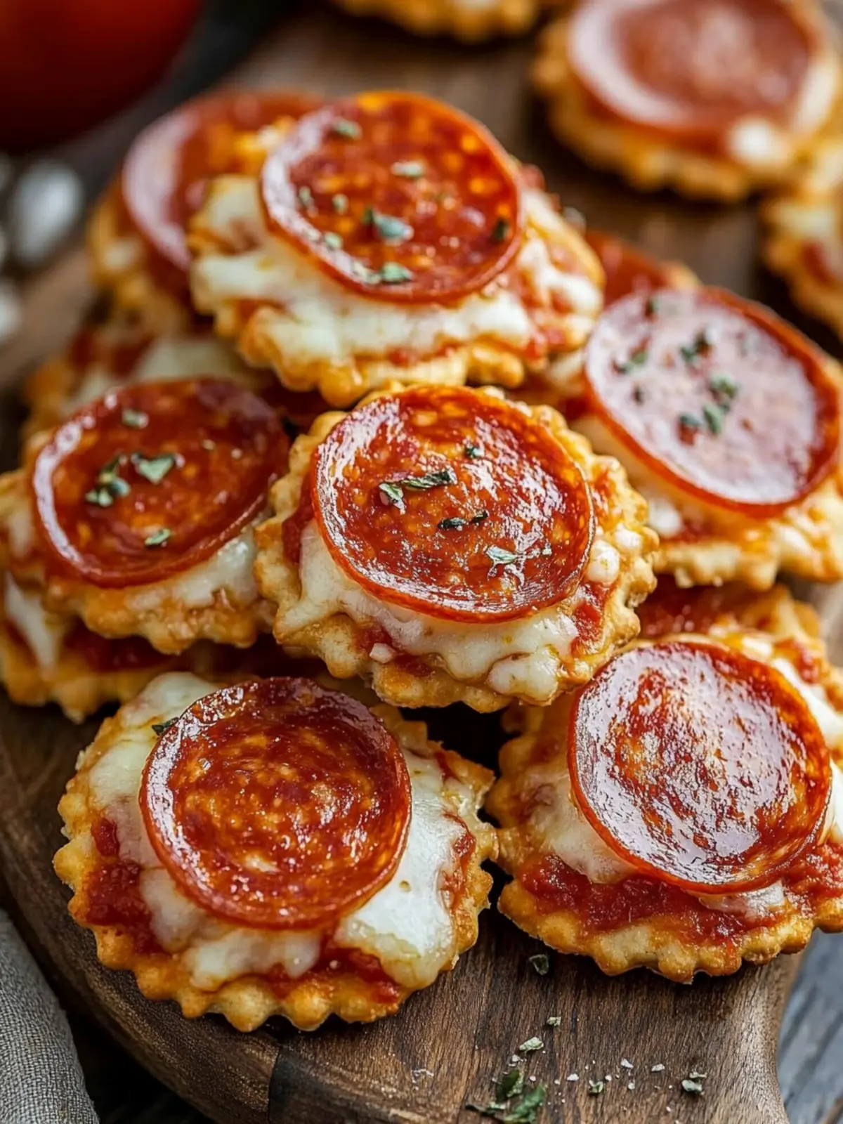 Irresistible Pepperoni Pizza Crackers for Easy Snacking