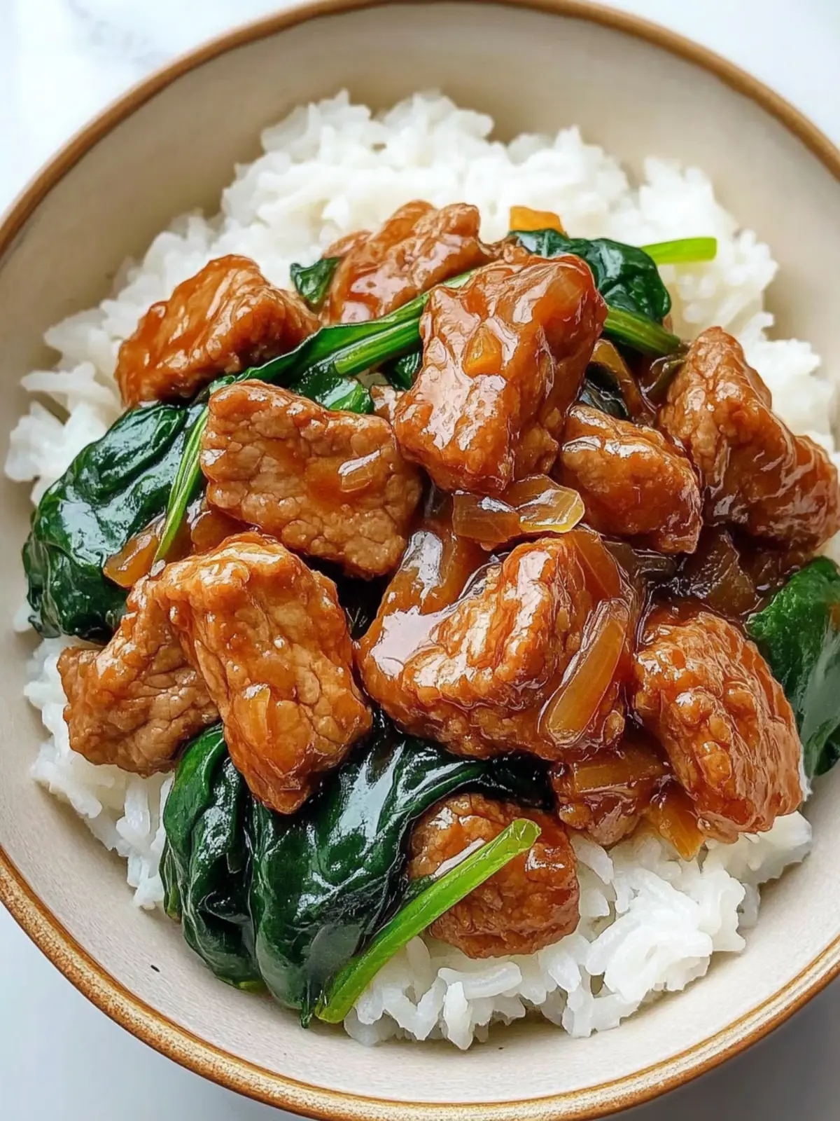 Irresistible Sweet and Sour Seitan Sauté with Spinach and Rice