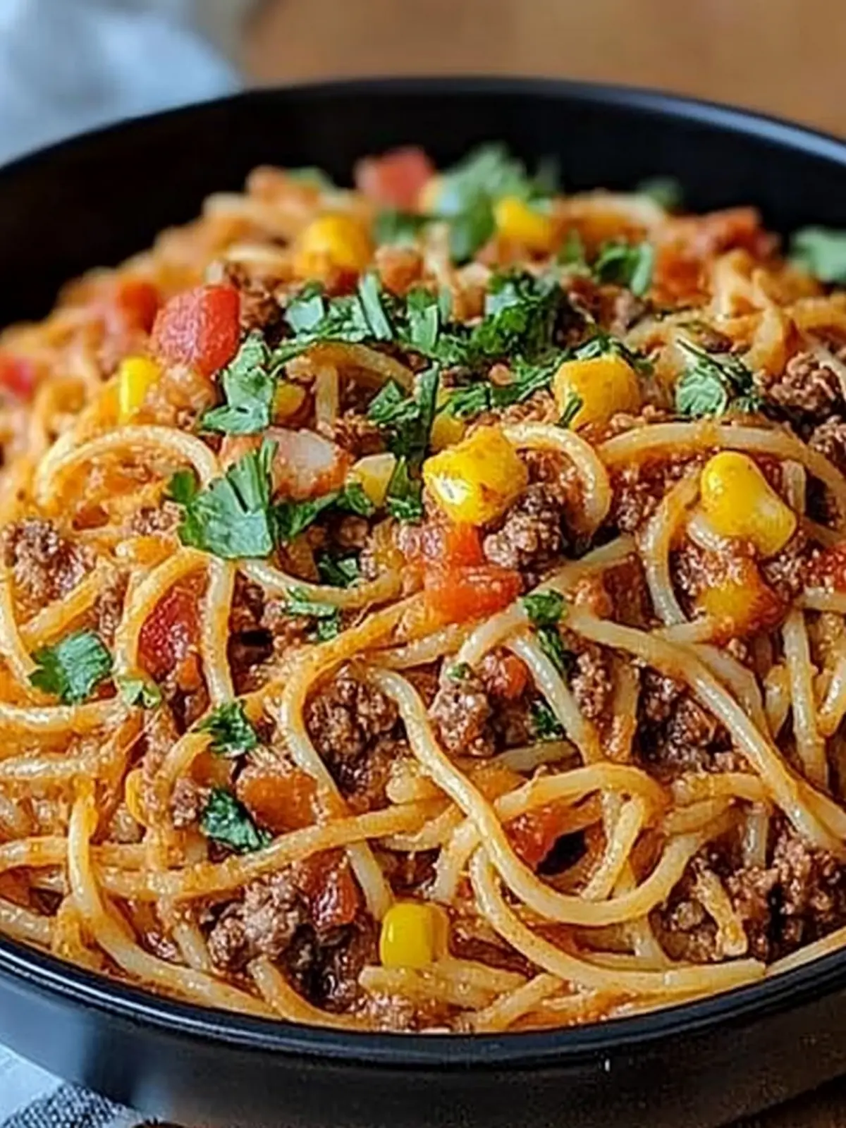 Creamy Taco Spaghetti Delight: An Irresistible Comfort Meal