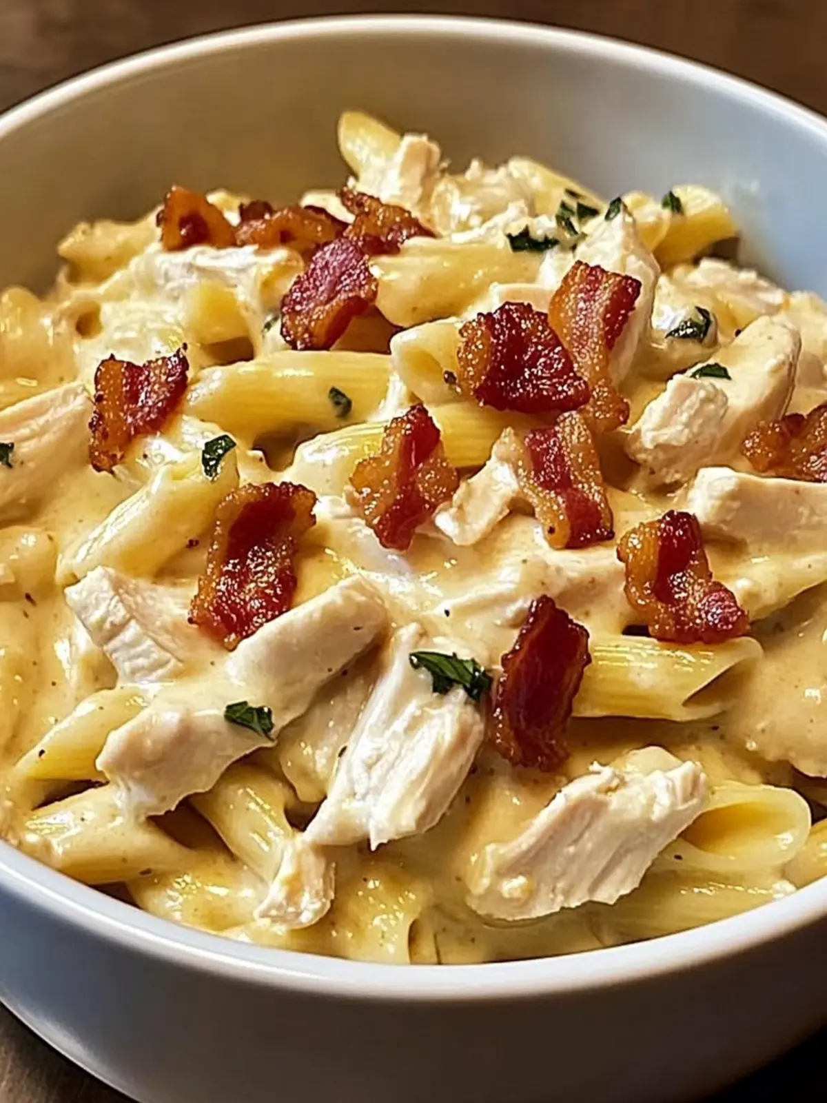 Creamy Chicken & Turkey Bacon Pasta Bake for Ultimate Comfort