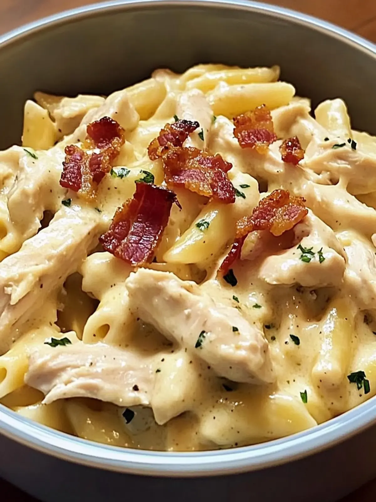 Creamy Chicken & Turkey Bacon Pasta Bake for Ultimate Comfort