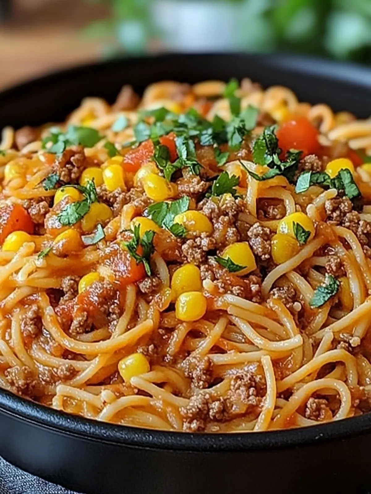 Creamy Taco Spaghetti Delight: An Irresistible Comfort Meal