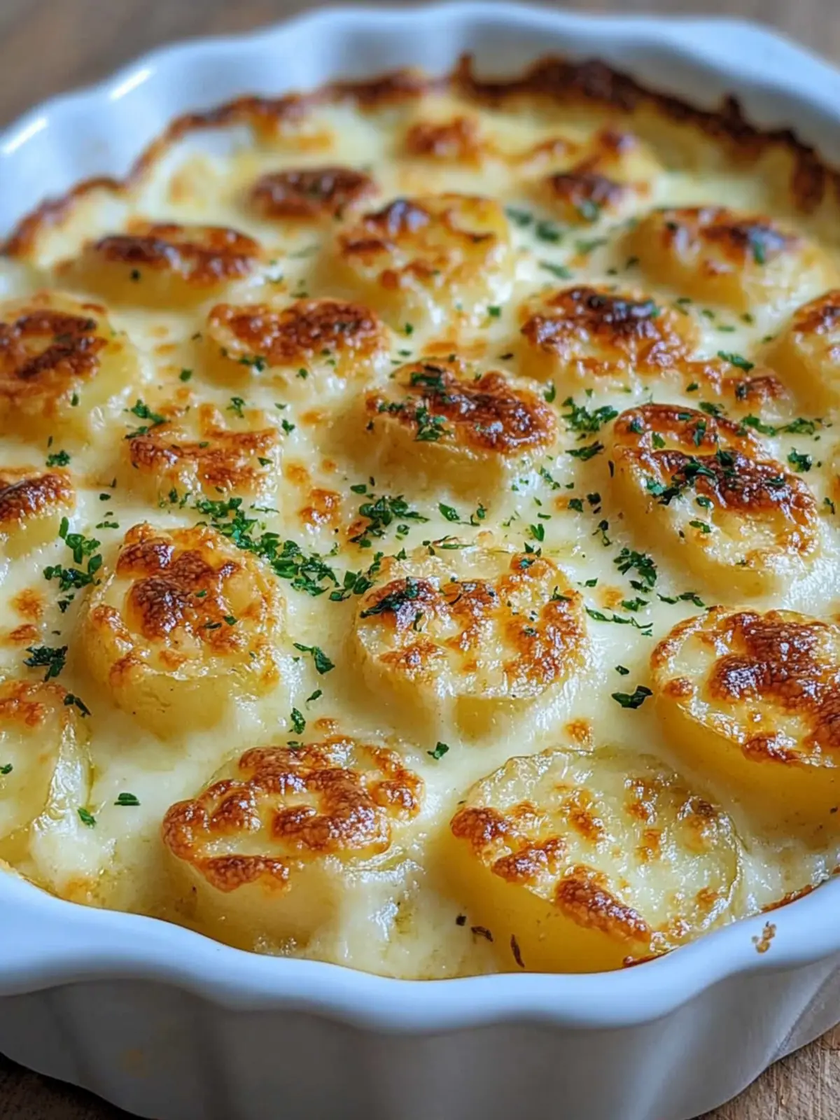 Cheesy Garlic Potato Bake: Irresistible Comfort Food Delight
