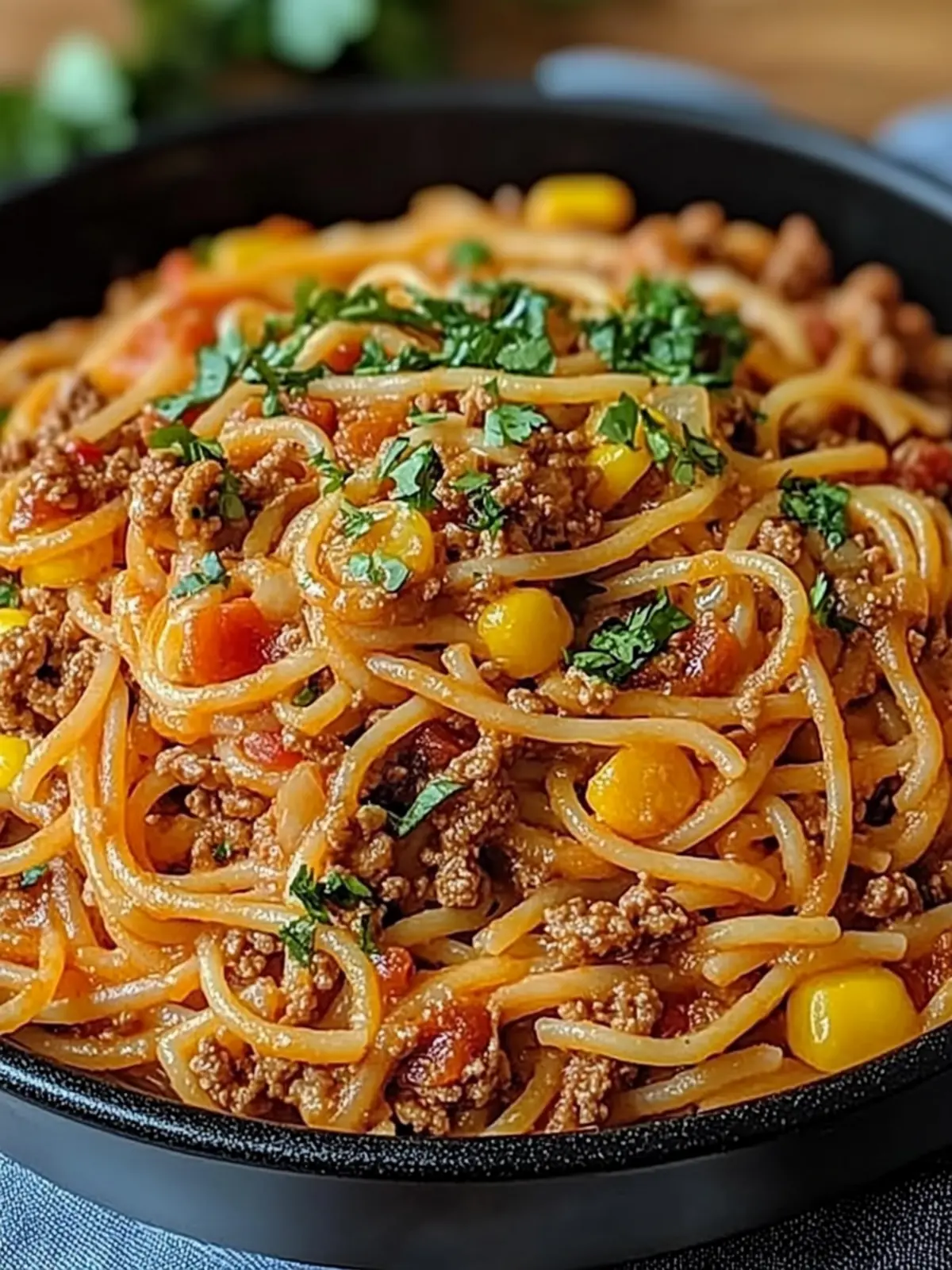 Creamy Taco Spaghetti Delight: An Irresistible Comfort Meal