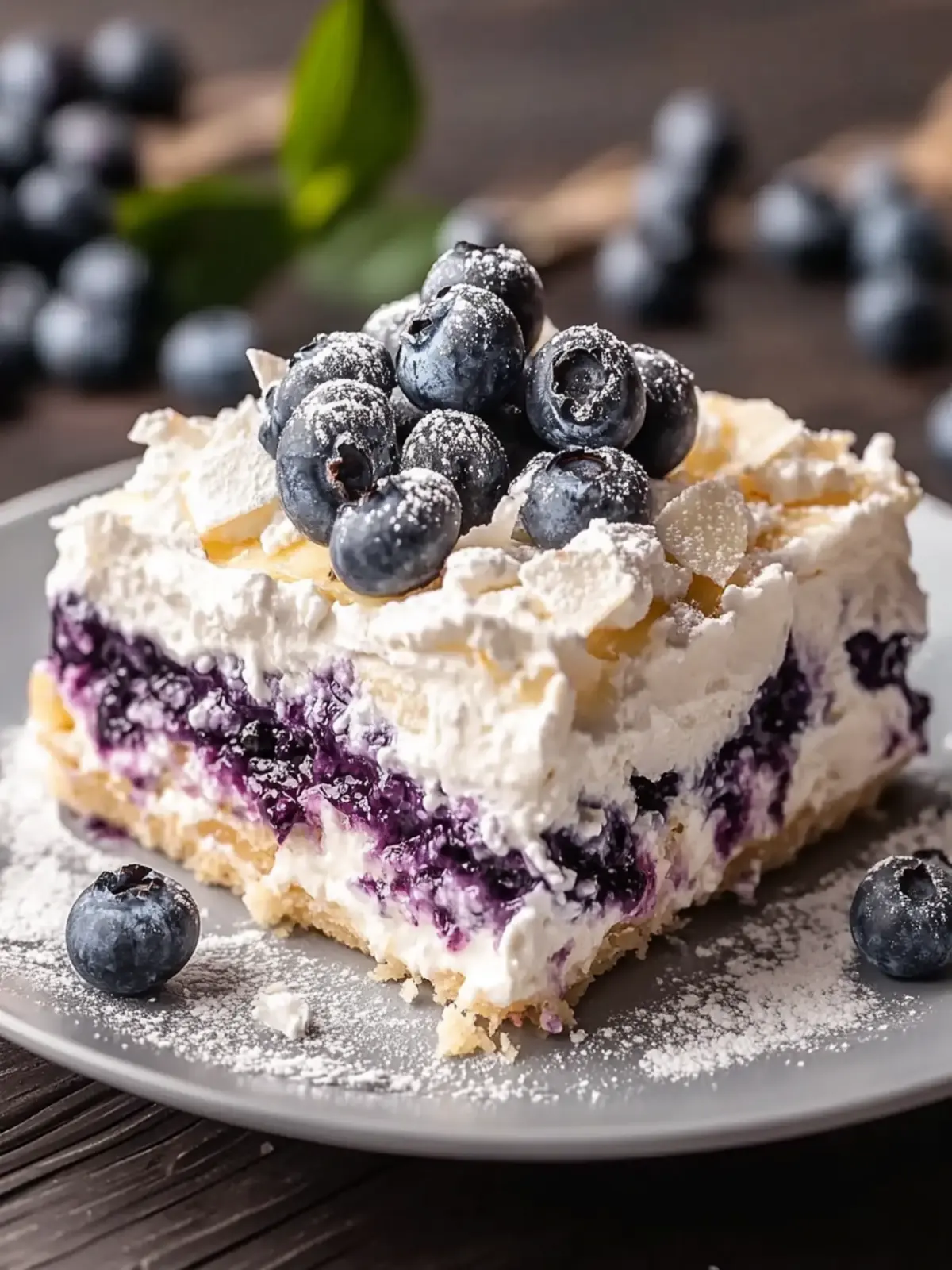 Blueberry Lasagna Lush: The Ultimate No-Bake Delight!