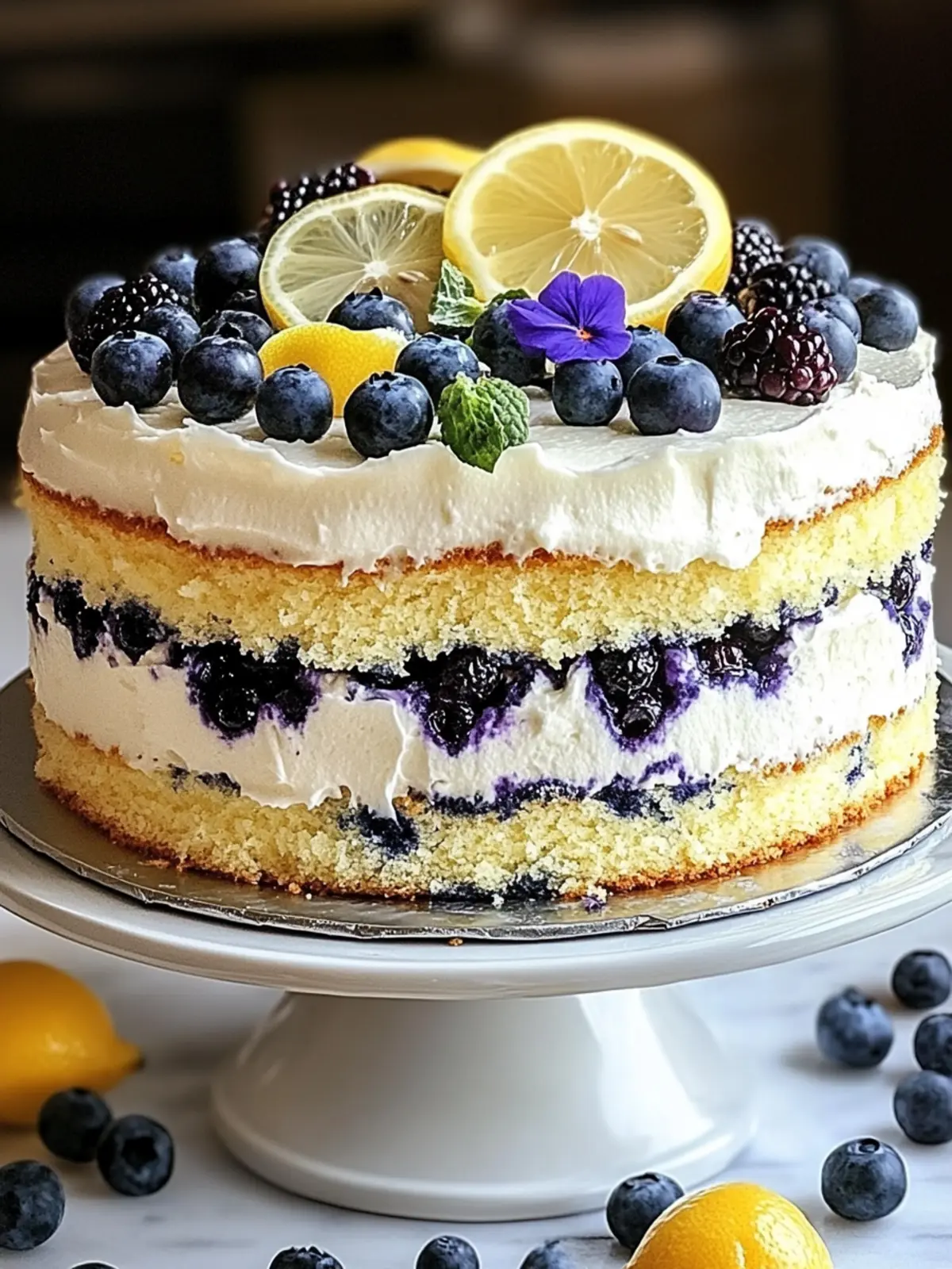 Lemon Blueberry Layer Cake: The Irresistible Summer Delight