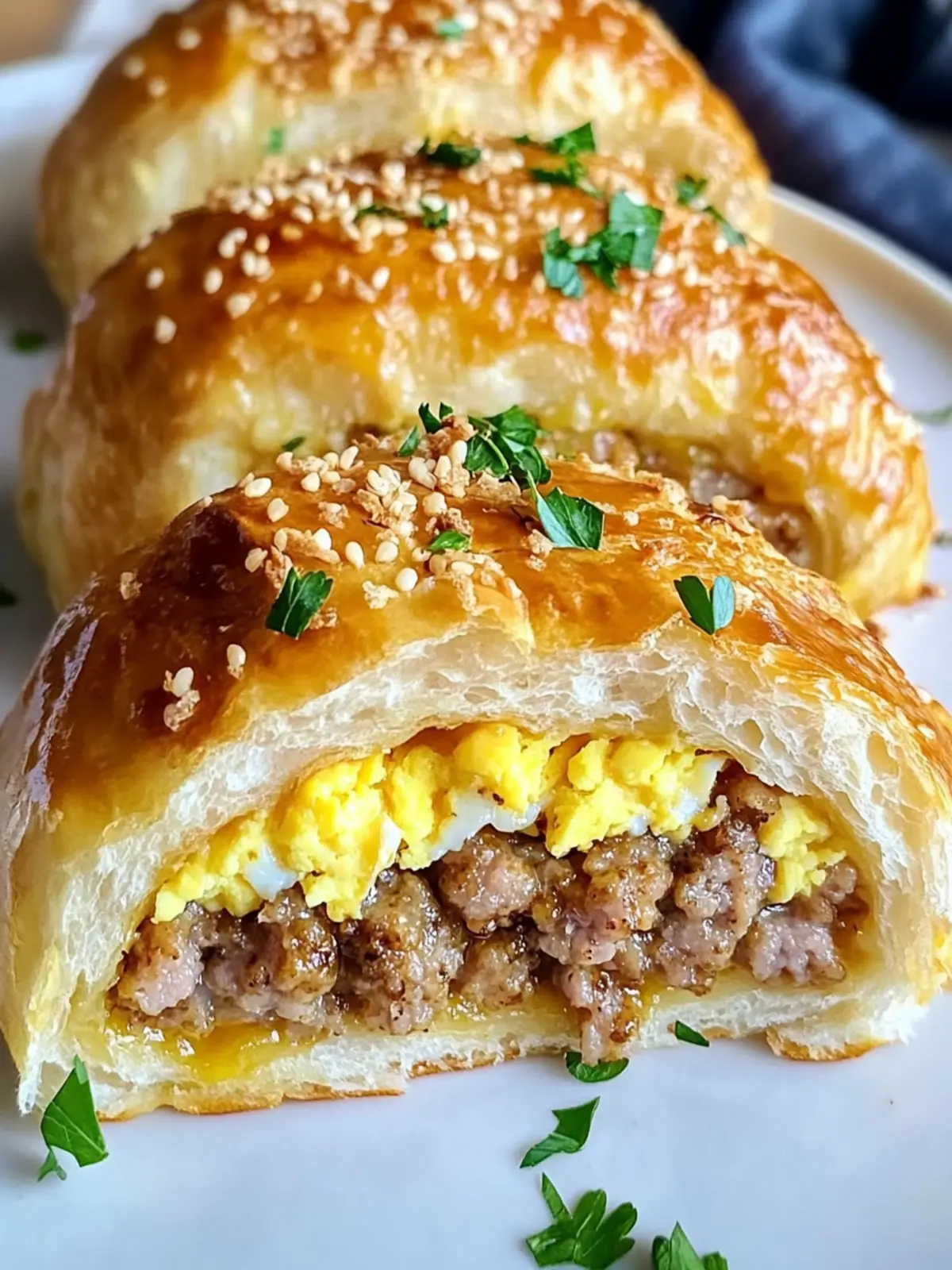 Cheesy Turkey Sausage Egg Breakfast Rolls for Delicious Mornings