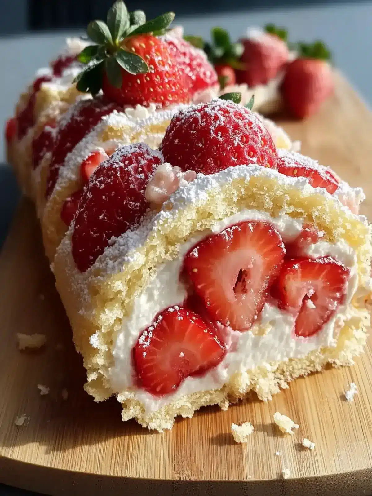 Irresistible No-Bake Strawberry Shortcake Cheesecake Rolls