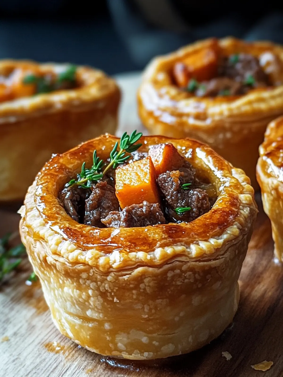 Irresistible Savory Irish Beef & Sweet Potato Mini Pies