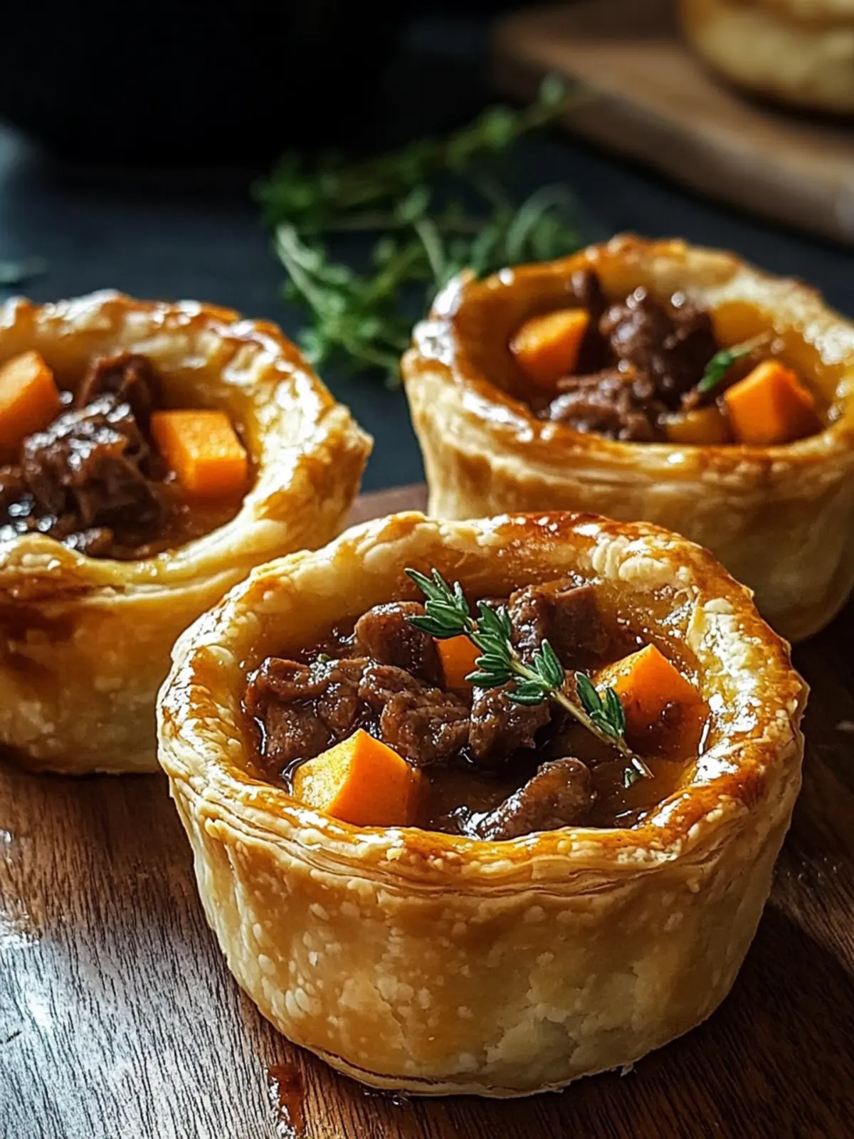Irresistible Savory Irish Beef & Sweet Potato Mini Pies
