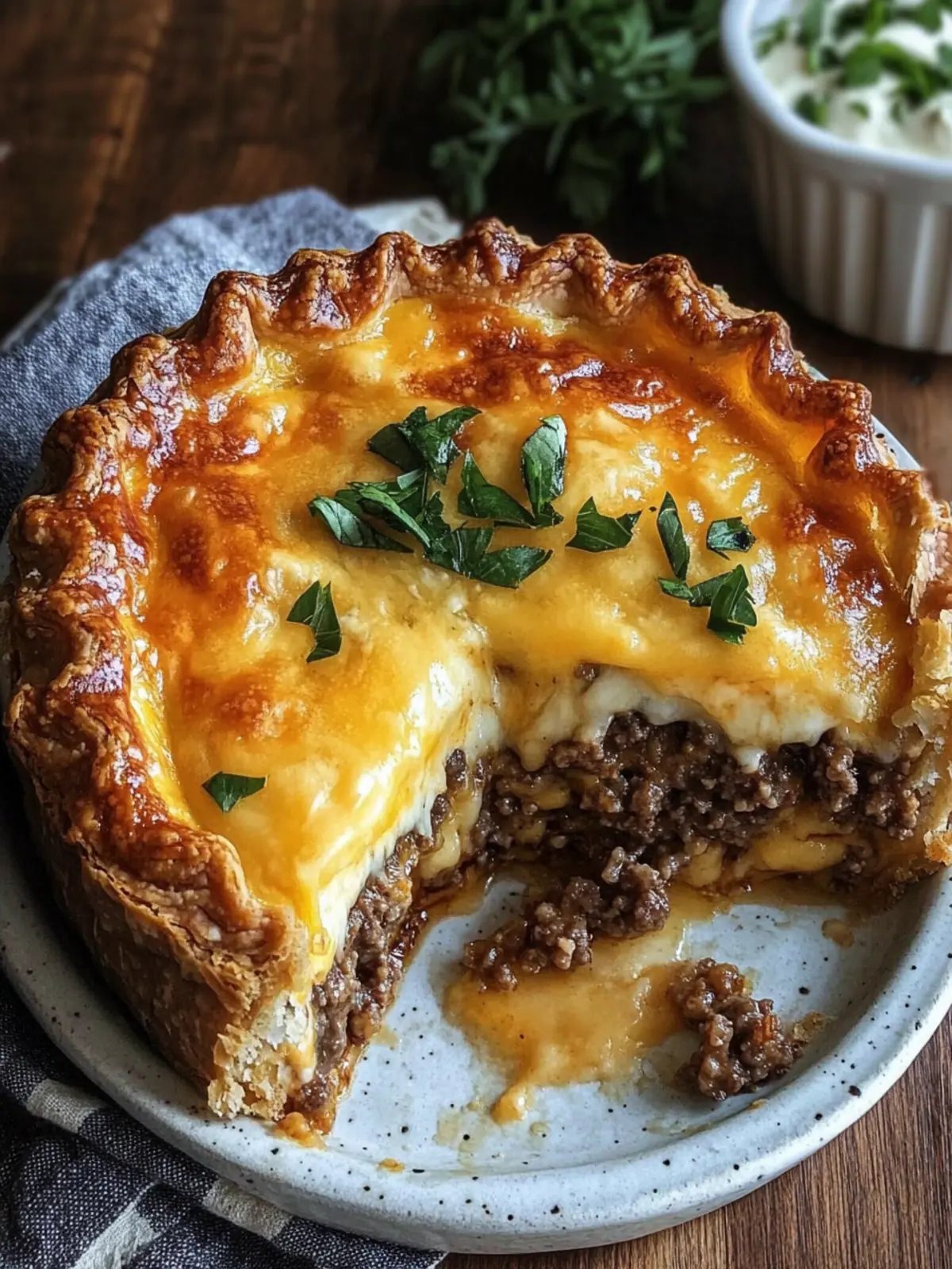 Irresistible Homemade Cheeseburger Pie for Cozy Family Nights