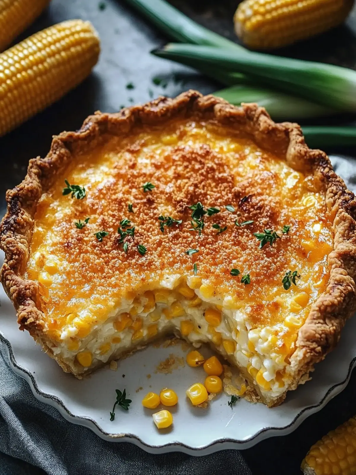 Cheddar Sweet Corn Pie: An Irresistible Comfort Food Delight