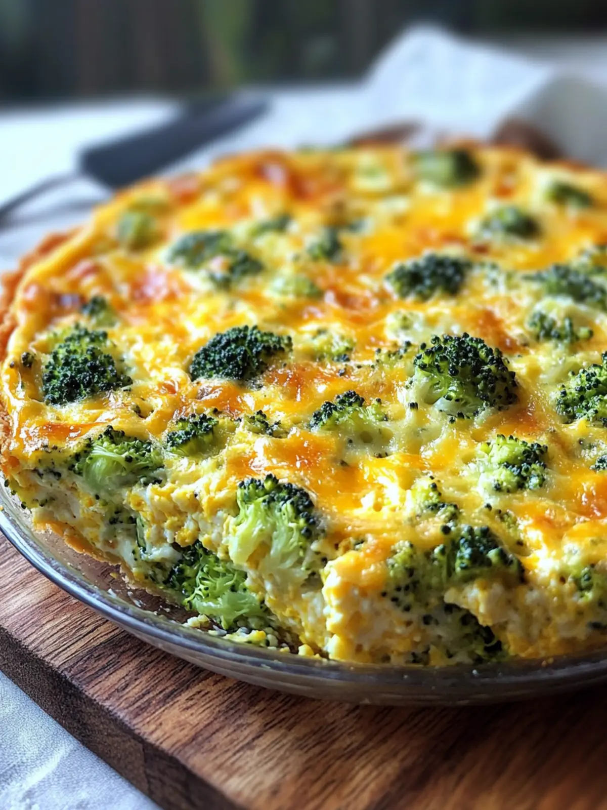 Broccoli & Cheddar Crustless Quiche: Irresistible, Easy Delight