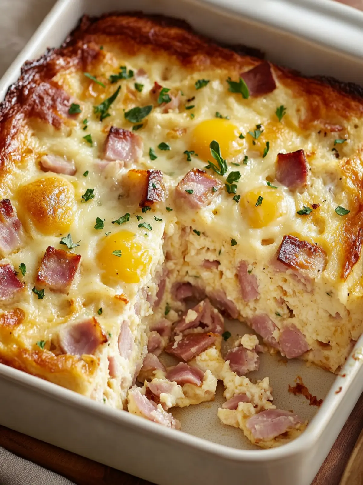 Ultimate Cheesy Ham Breakfast Bake: Delicious and Easy!