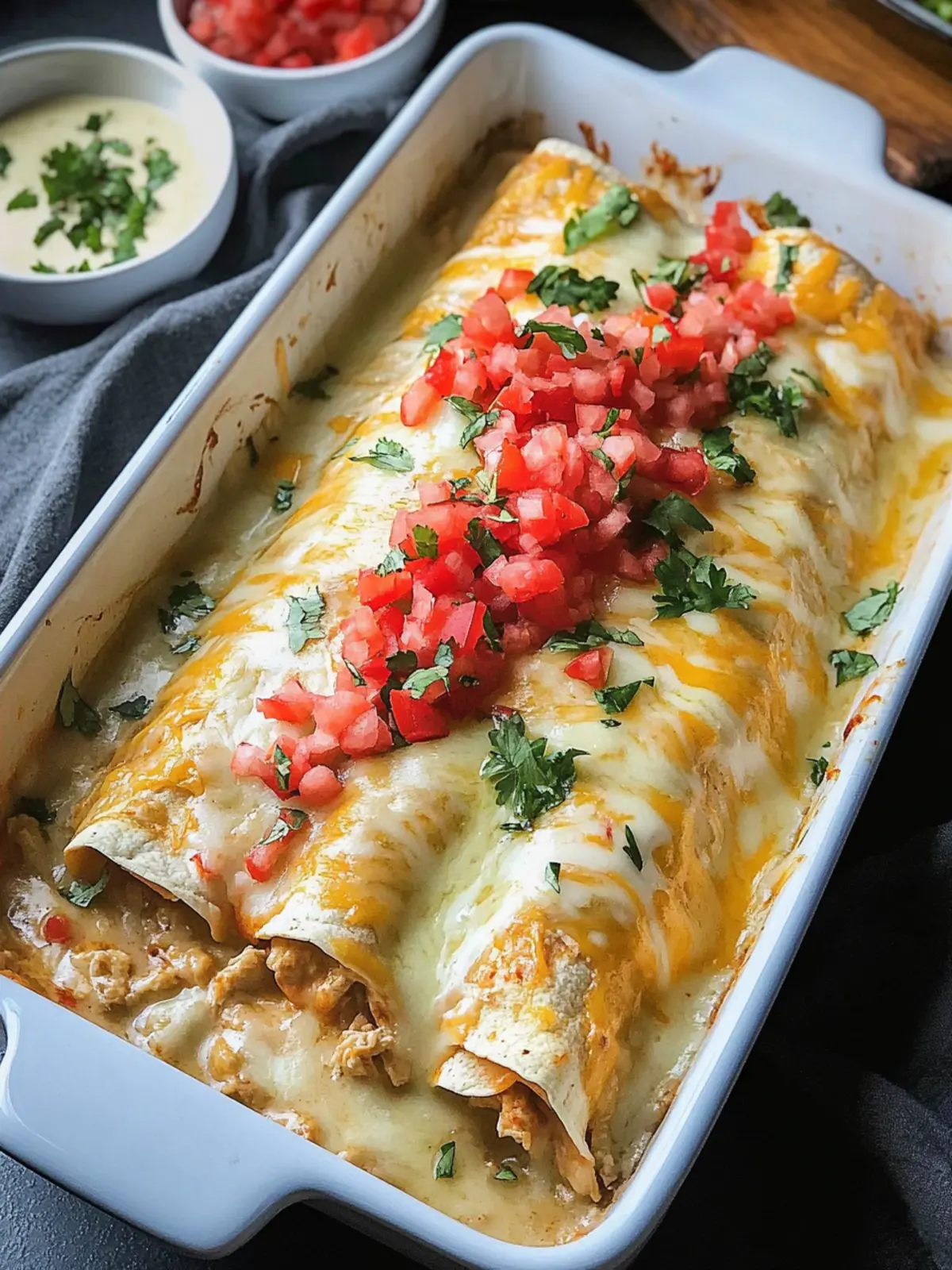 Ultimate Queso Chicken Enchiladas for a Delicious Feast