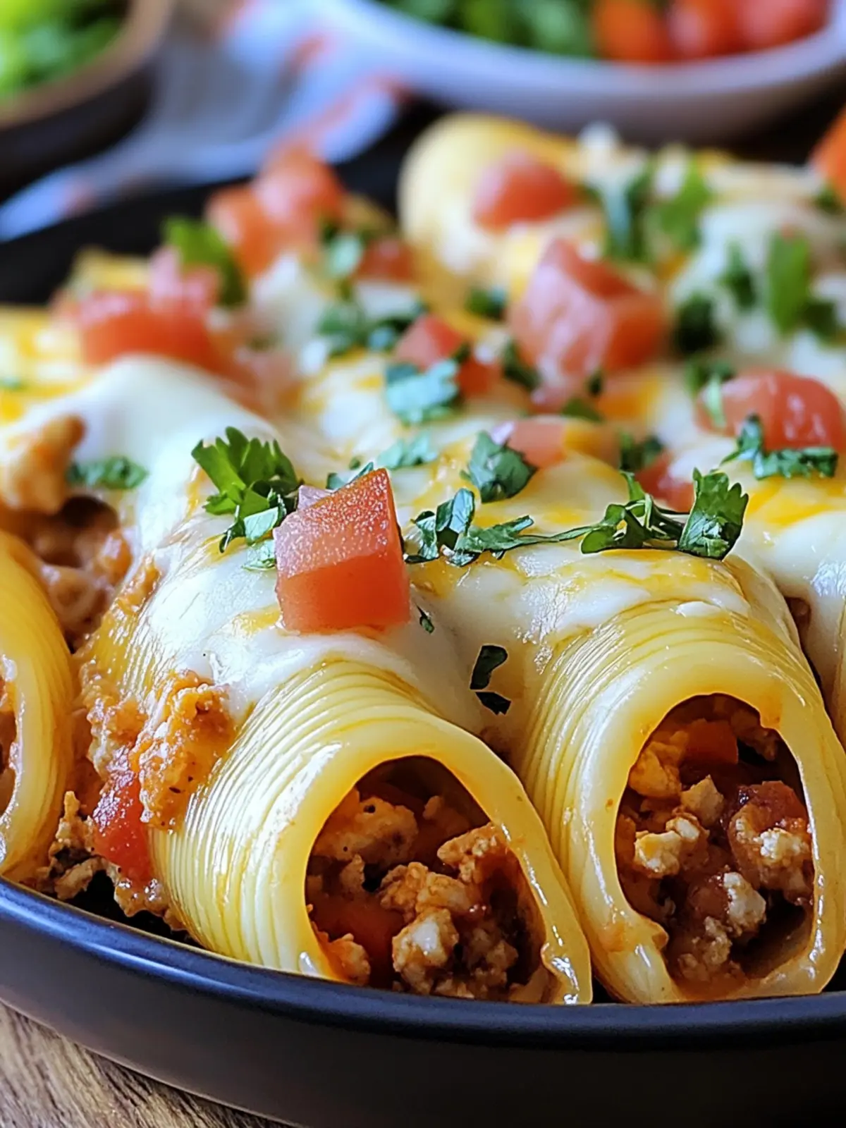 Irresistible Taco Stuffed Shells with Creamy Cheese Dressing