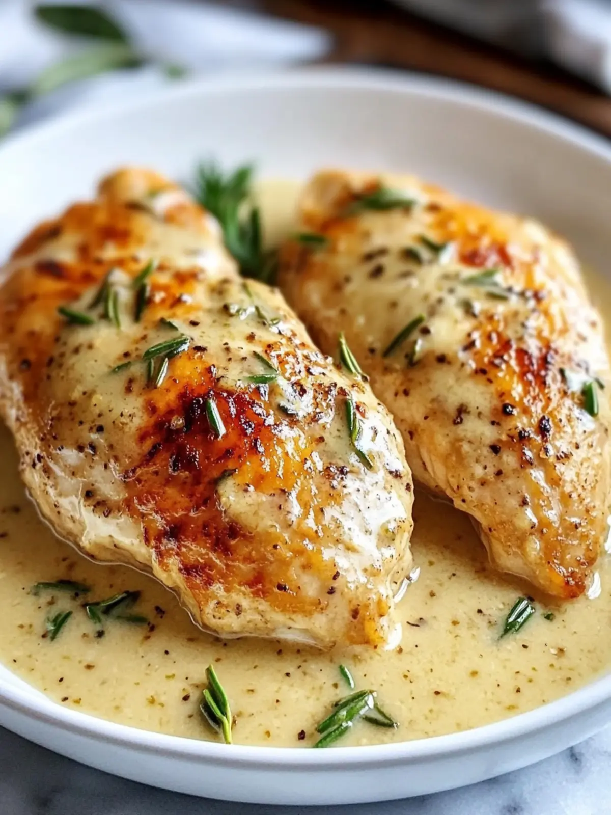 Irresistible Slow Cooker Garlic Parmesan Chicken & Creamy Gravy