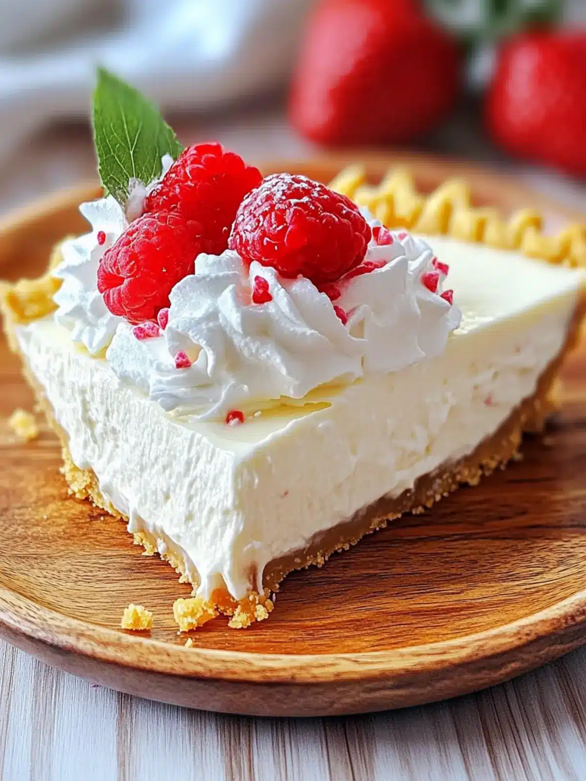 Irresistible No-Bake Millionaire Pie with Whipped Cream Topping