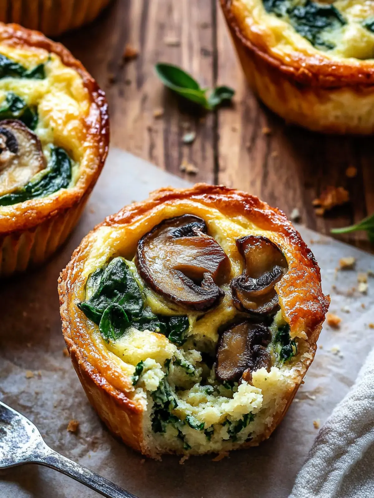 Irresistible Spinach and Mushroom Quiche Muffins for Breakfast