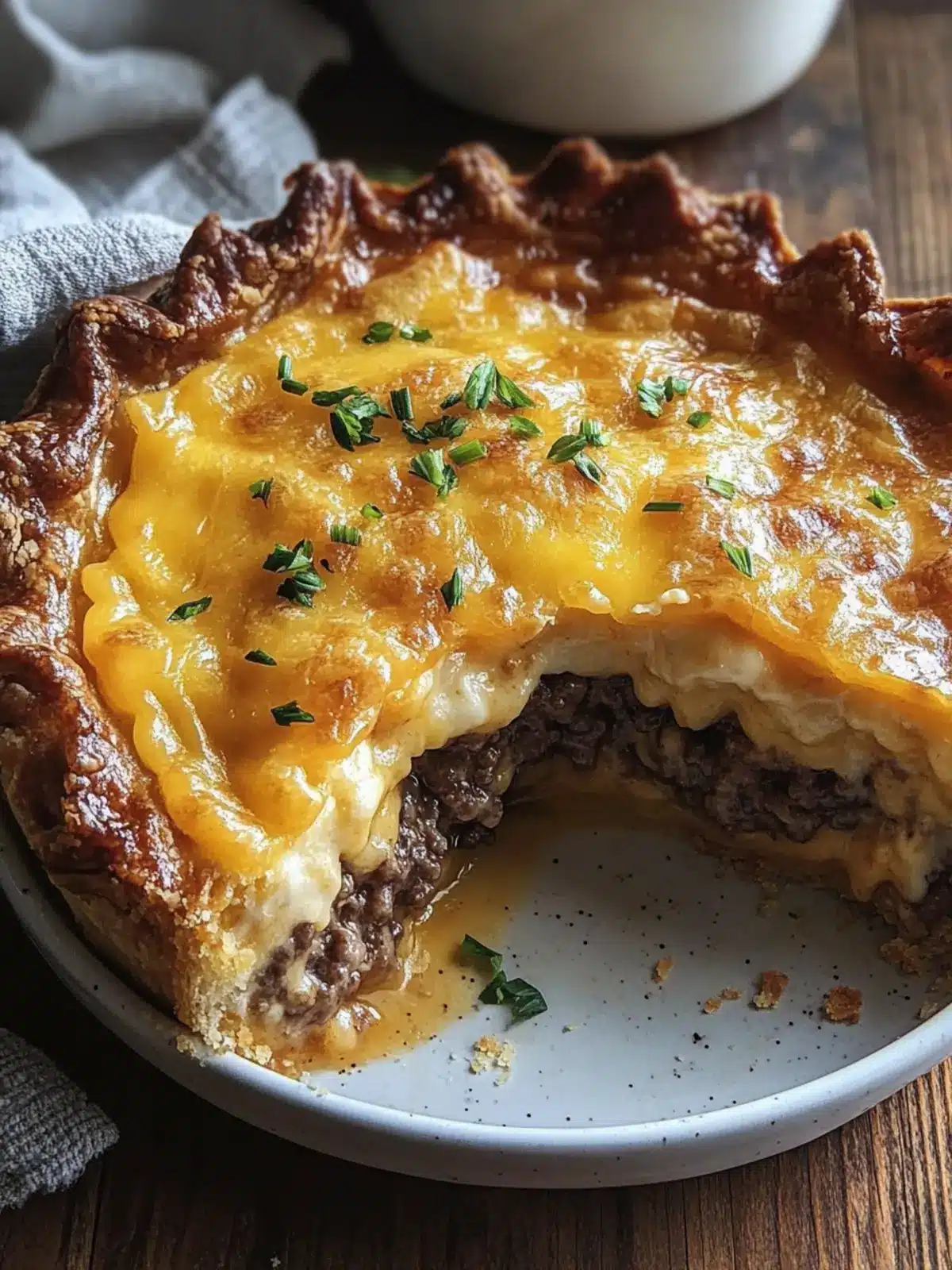 Irresistible Homemade Cheeseburger Pie for Cozy Family Nights