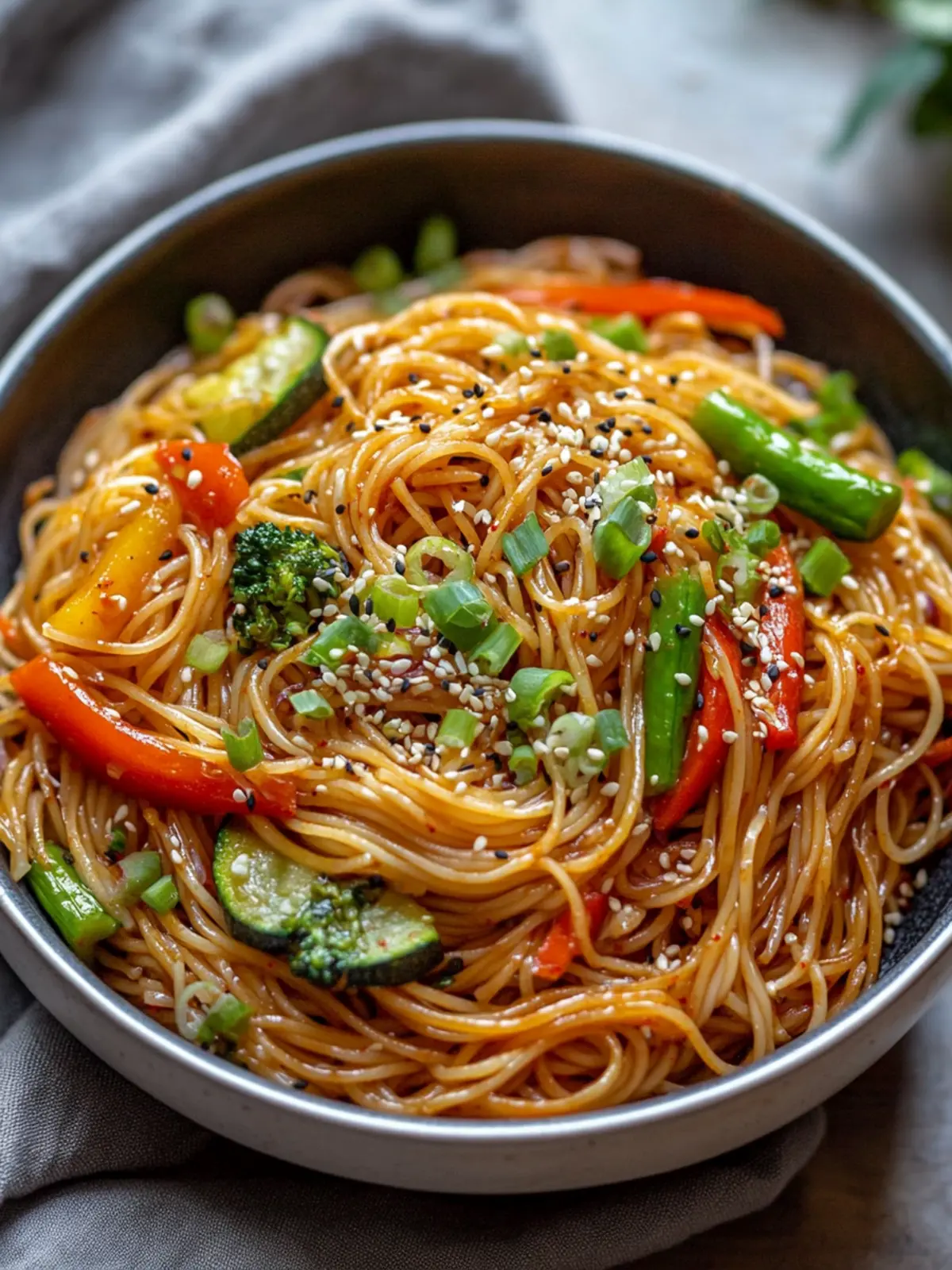 Ultimate Korean-Style Spicy Garlic Noodle Stir-Fry with Veggies