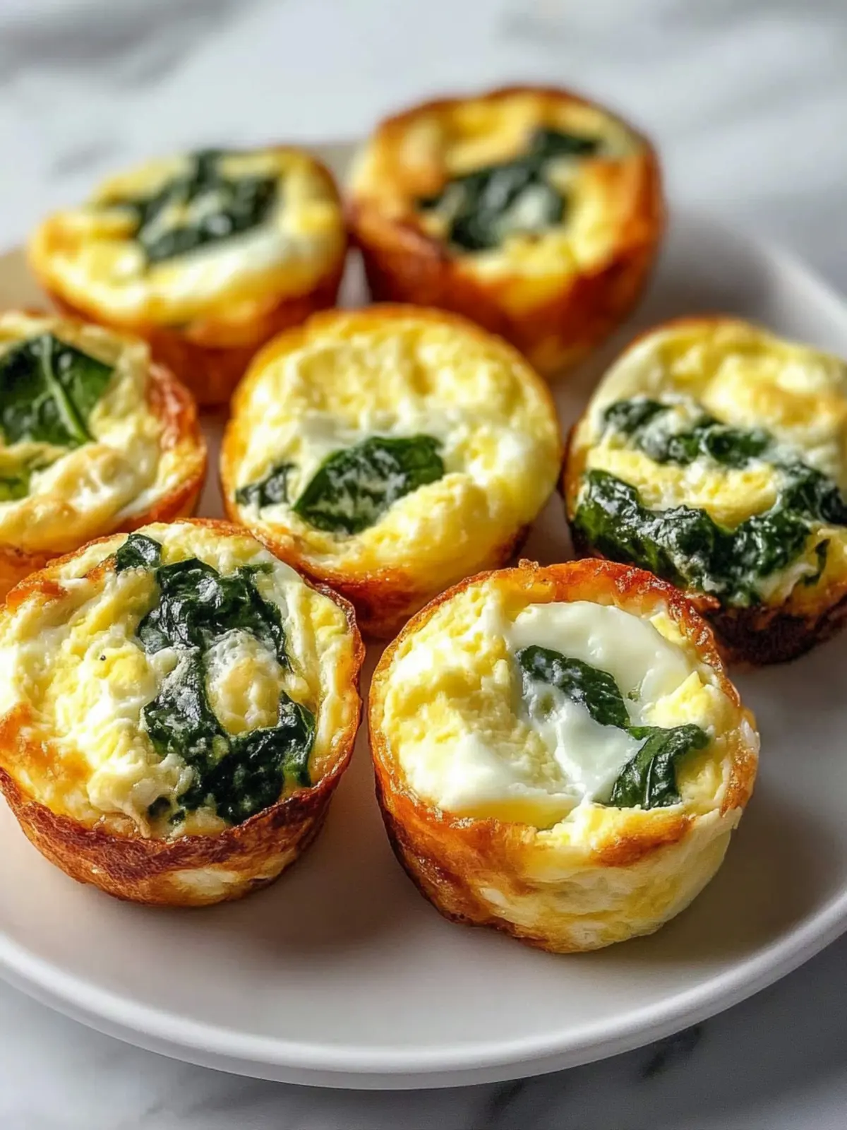 Irresistible High-Protein Cottage Cheese and Spinach Egg Bites