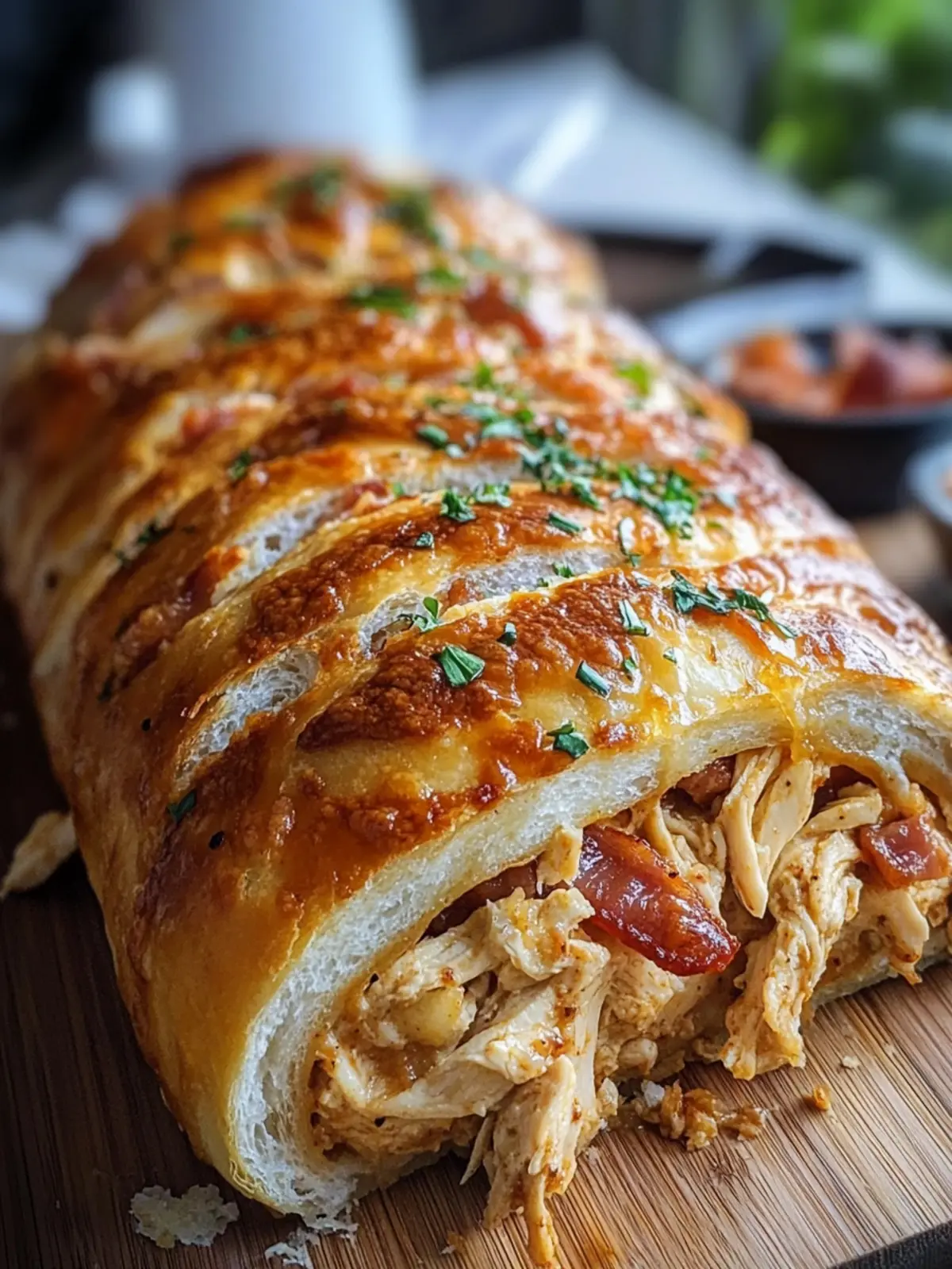 Ultimate Chicken Bacon Ranch Stromboli: Comforting & Delicious