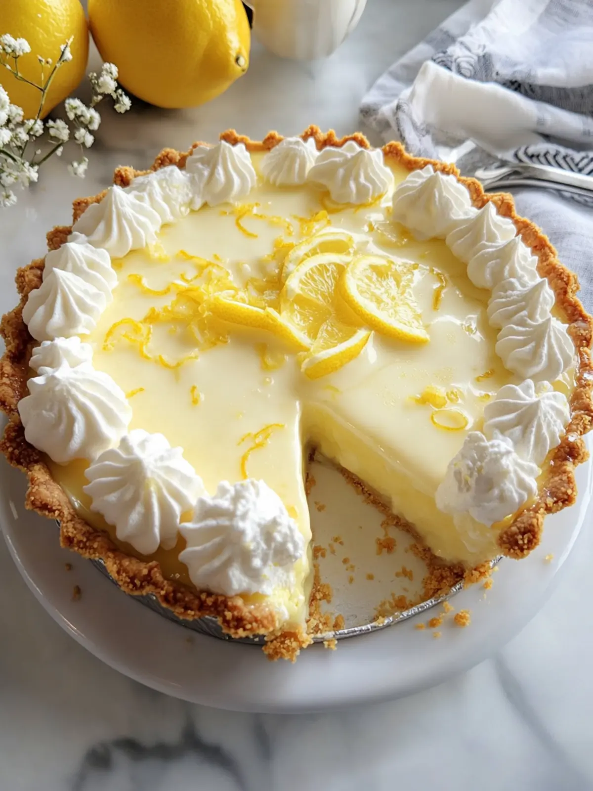 Irresistible Condensed Milk Lemon Pie for a Delicious Treat