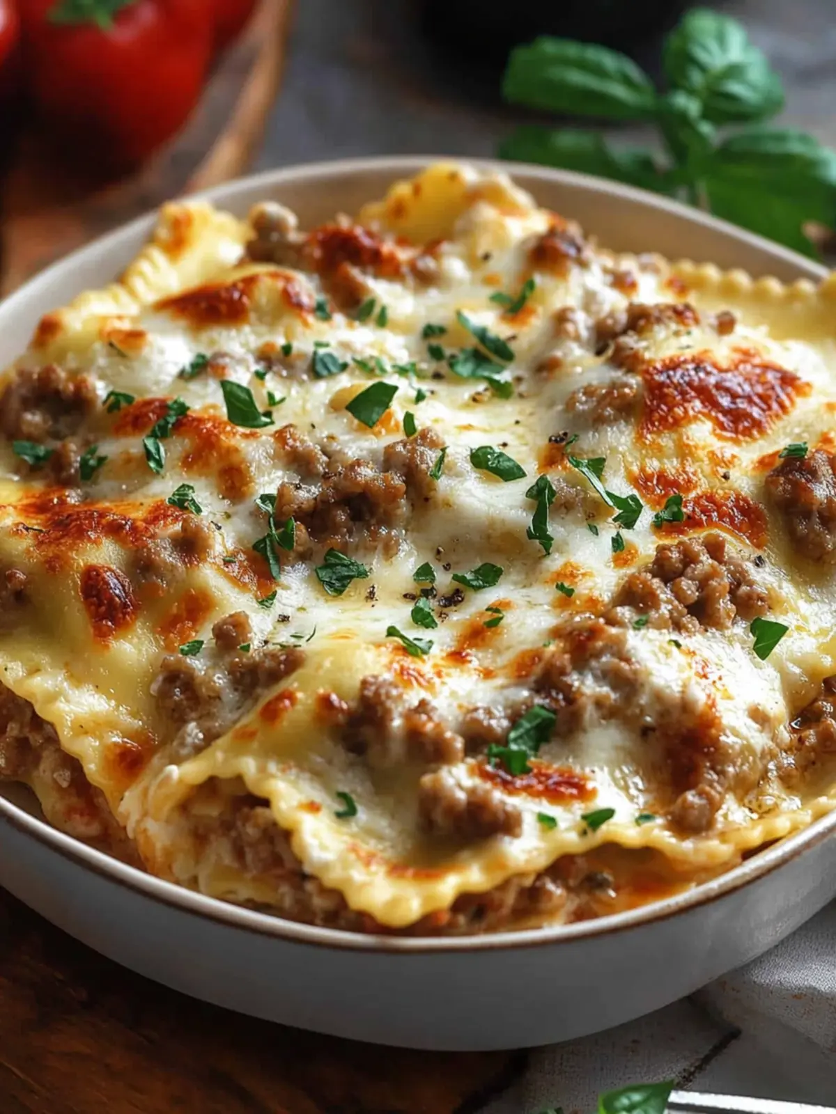 Ultimate Sausage Alfredo Ravioli Lasagna for Delicious Comfort