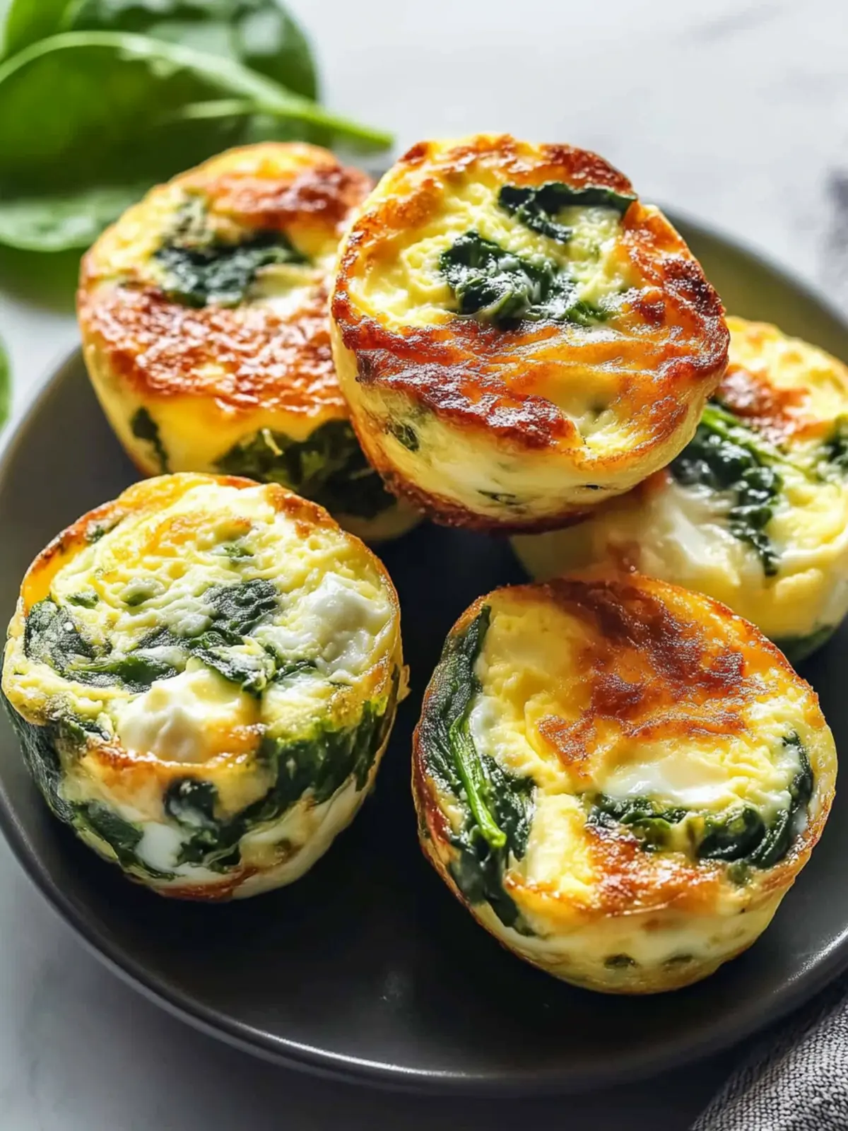 Irresistible High-Protein Cottage Cheese and Spinach Egg Bites