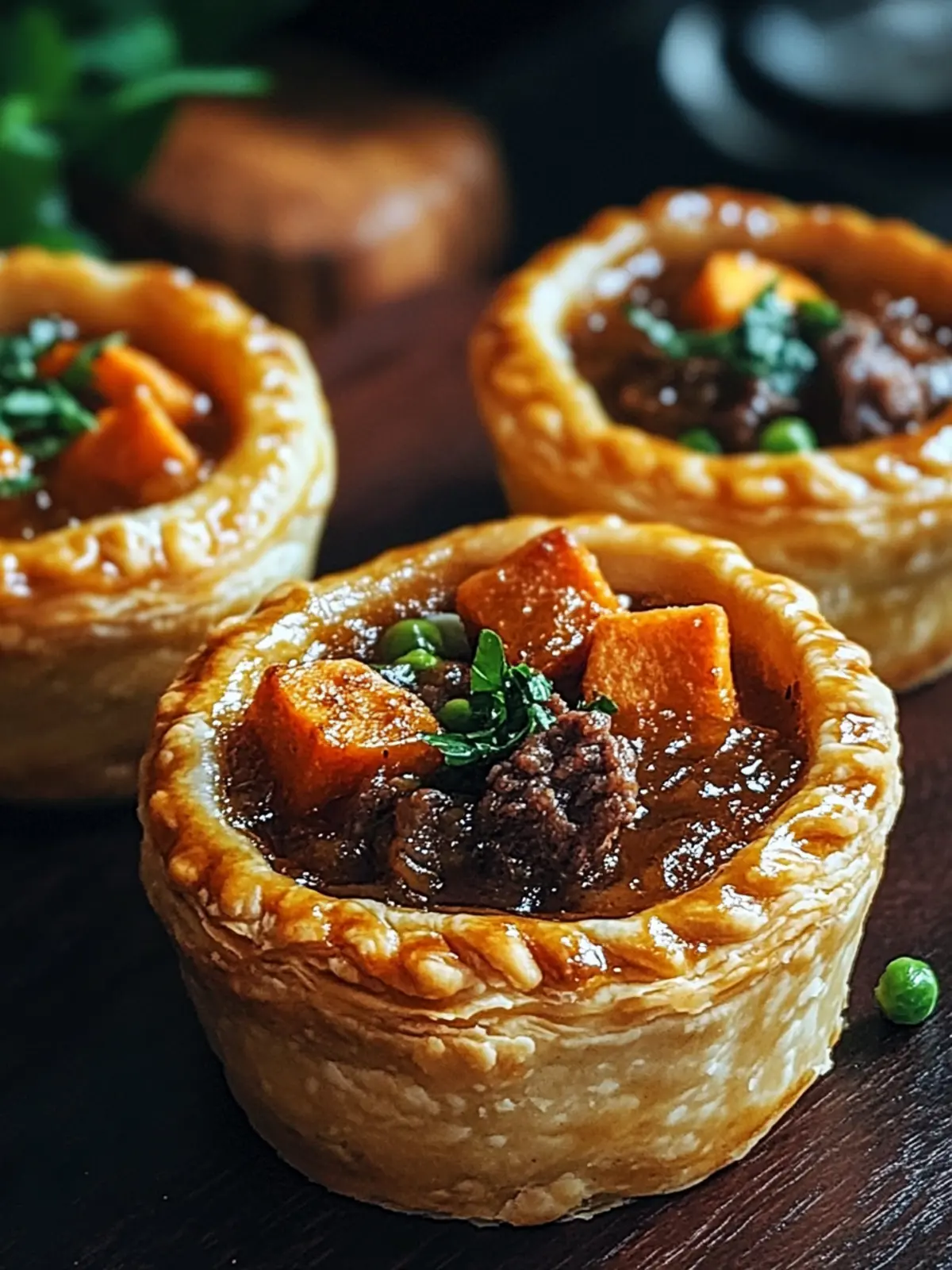 Irresistible Savory Irish Beef & Sweet Potato Mini Pies