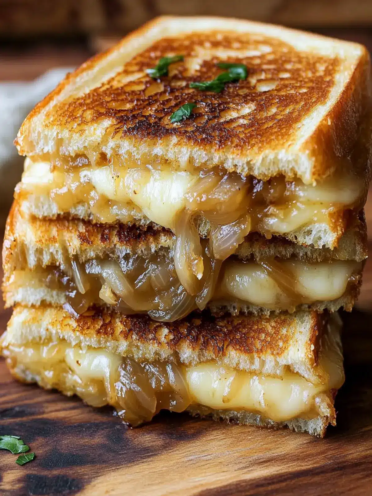 Irresistible French Onion Grilled Cheese Delight