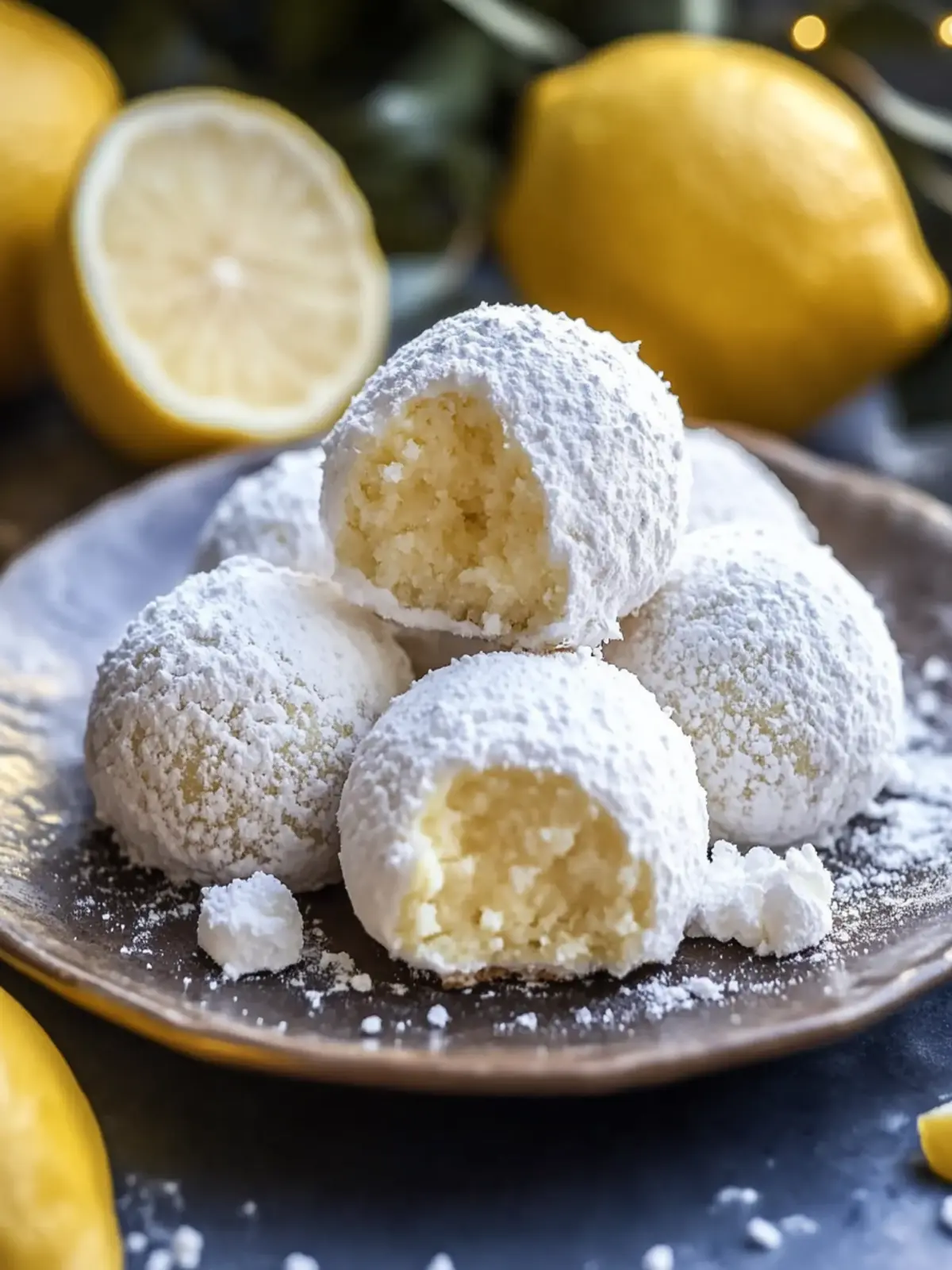 Irresistible Zesty Lemon Cream Snowball Cookies Recipe