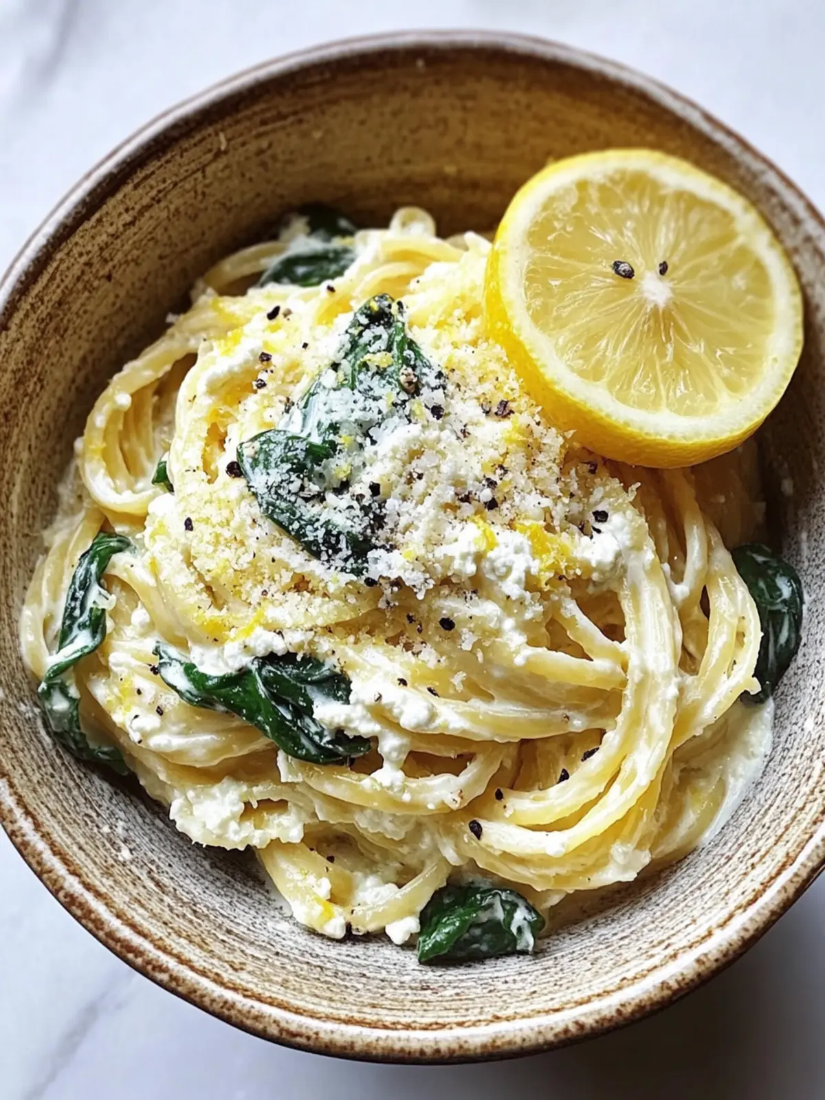 Irresistible Zesty Lemon Ricotta & Spinach Pasta Recipe