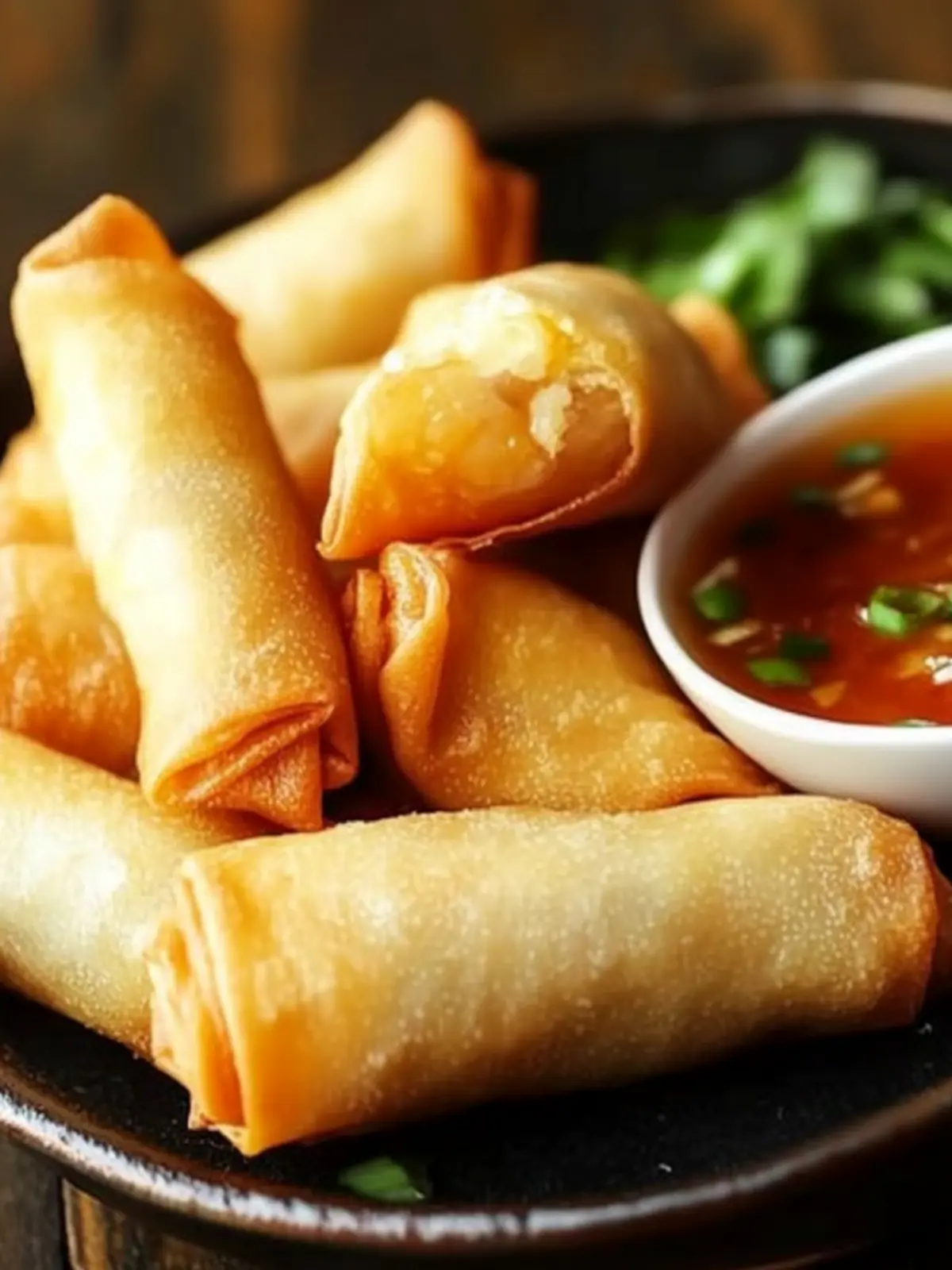 Ultimate Crispy Egg Rolls with Sweet and Sour Dipping Sauce