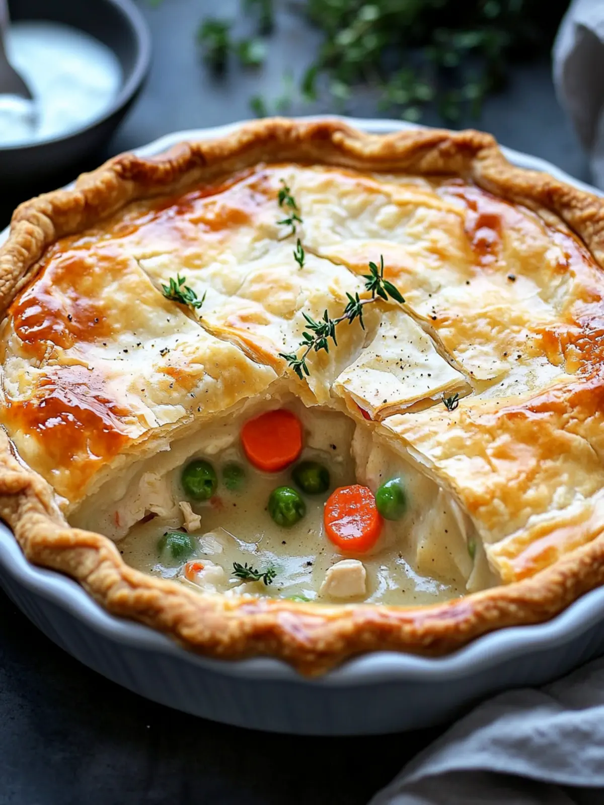 Ultimate Pi Day Buttermilk Chicken Pot Pie with Flaky Crust