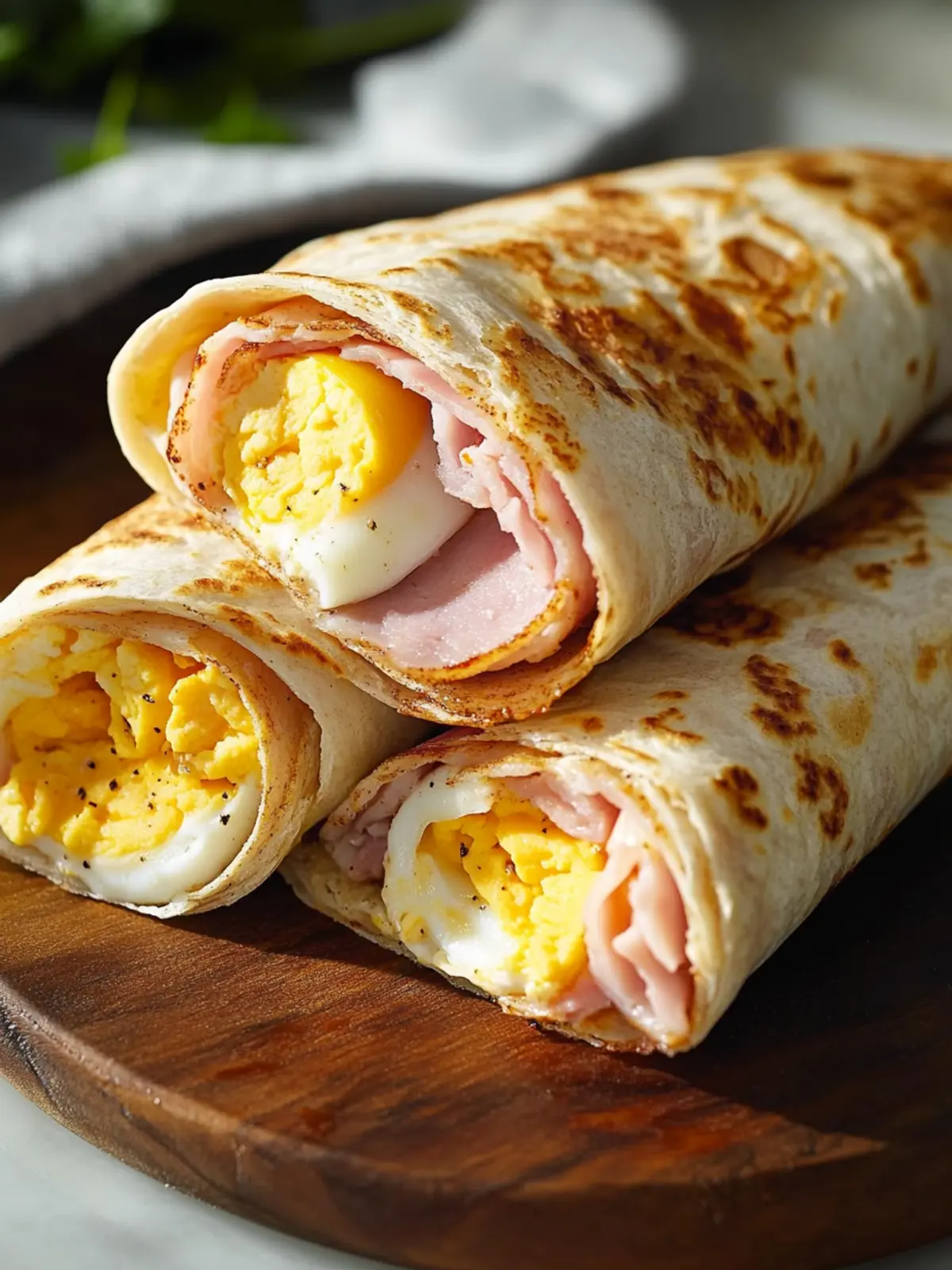 Irresistible Golden Ham and Egg Morning Wrap Recipe