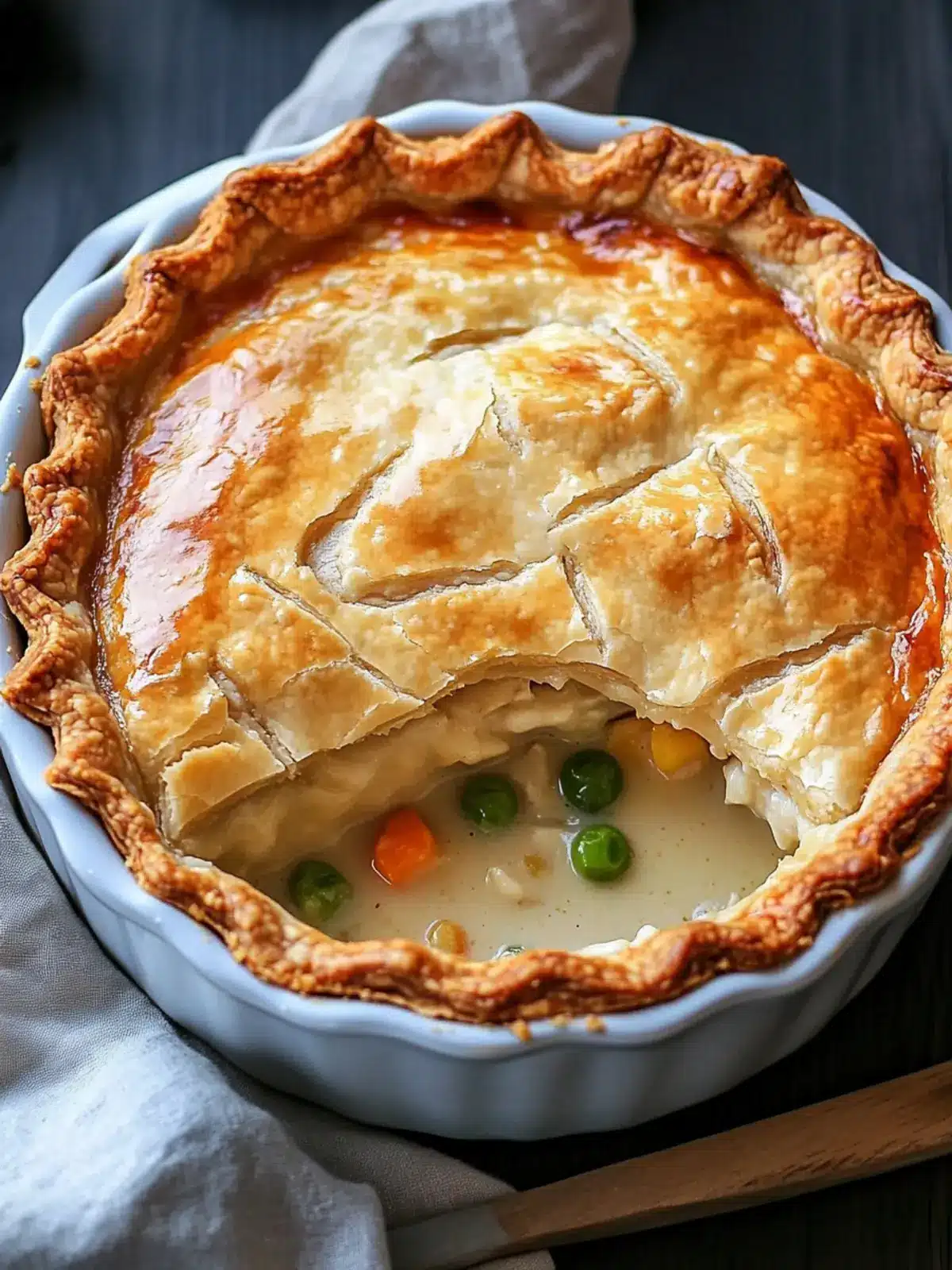 Ultimate Pi Day Buttermilk Chicken Pot Pie with Flaky Crust