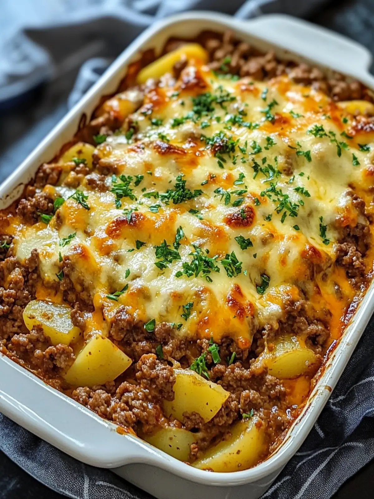 Cheesy Ground Beef and Potato Casserole – The Ultimate Comfort Food