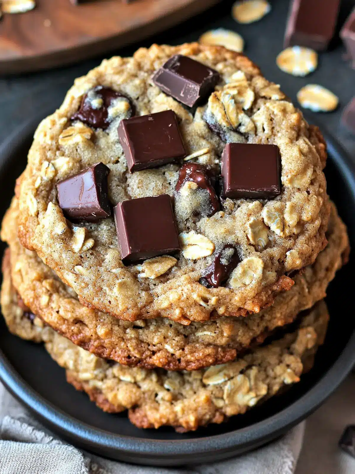 Irresistible Giant Chocolate Chunk Oatmeal Cookies Recipe