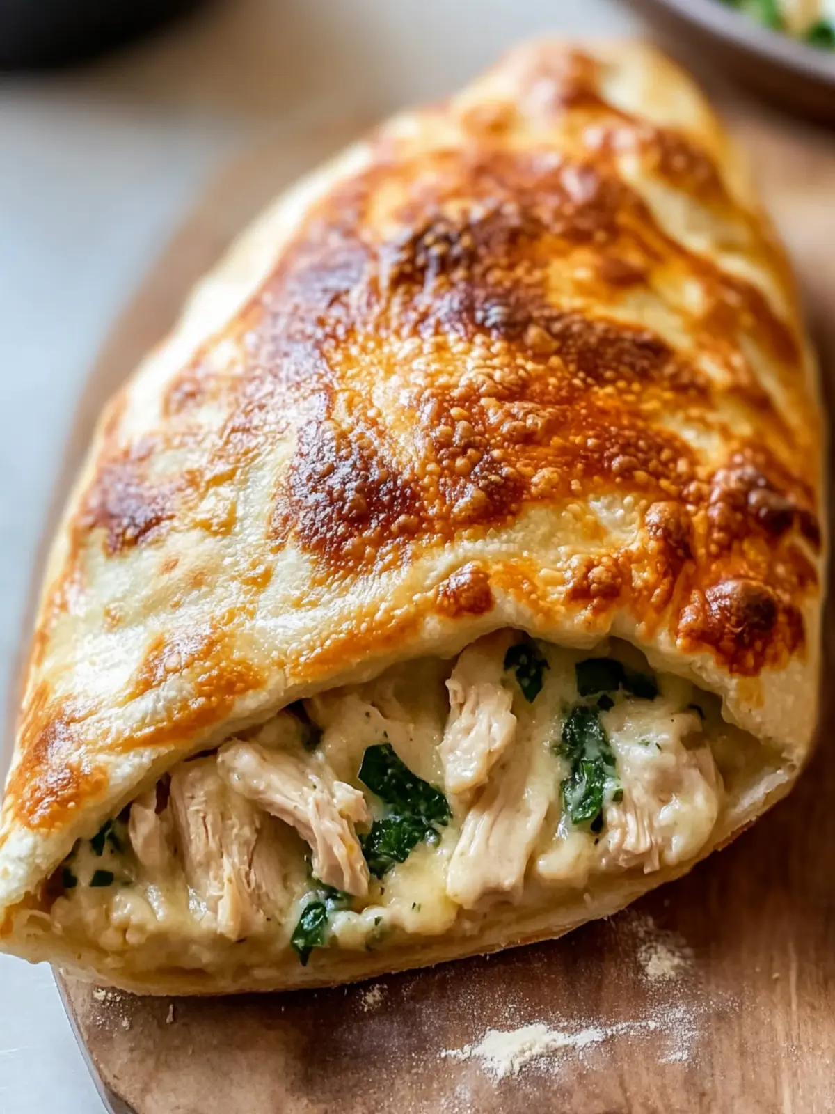 Irresistible Chicken Alfredo Calzone for Cozy Nights at Home