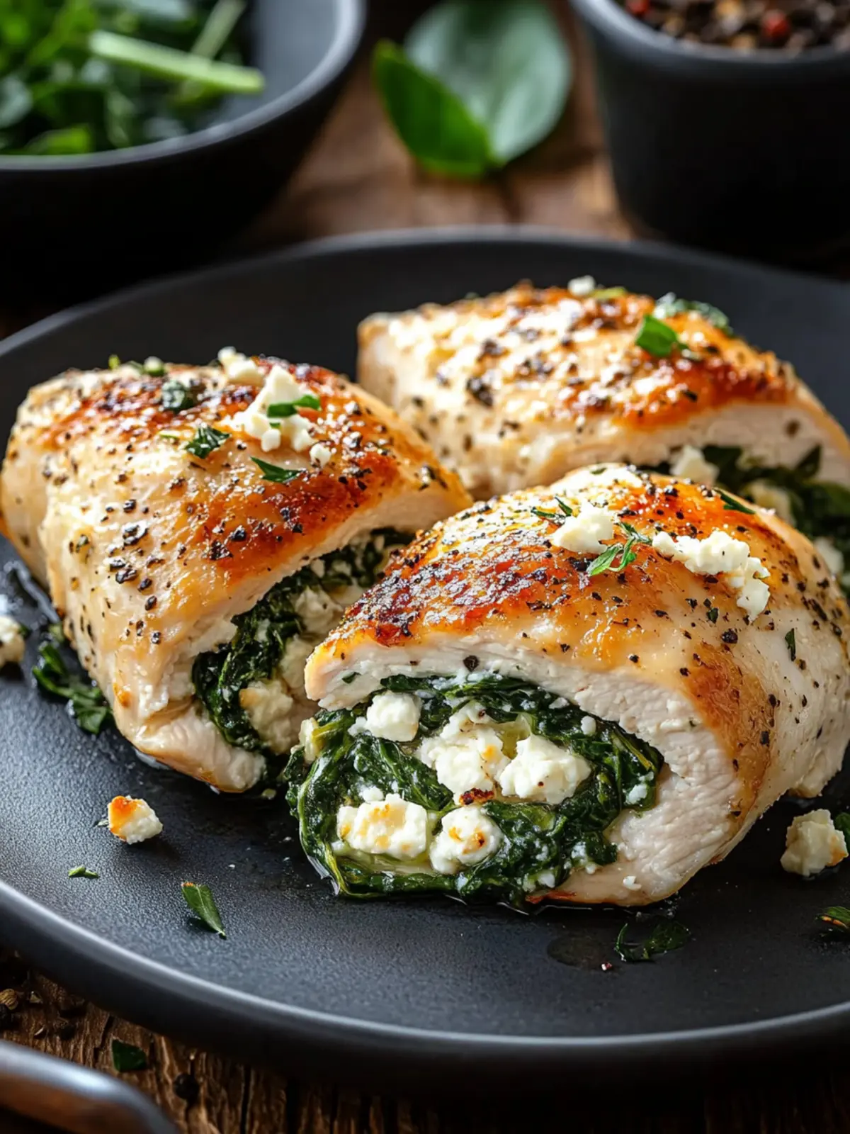 Irresistible Chicken Fillet Stuffed with Feta and Spinach