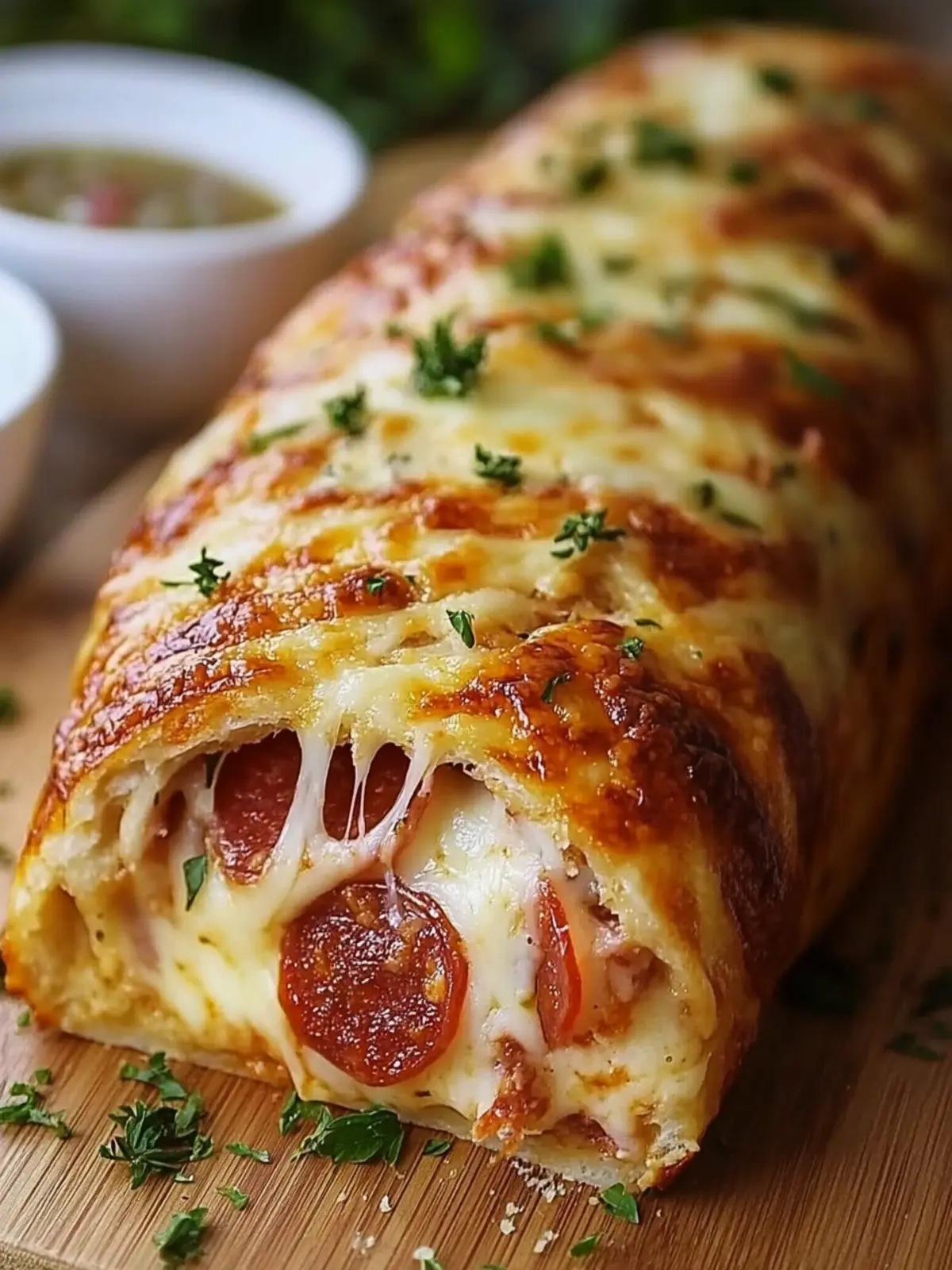 Irresistible Cheesy Pepperoni Stromboli Bake for Dinner