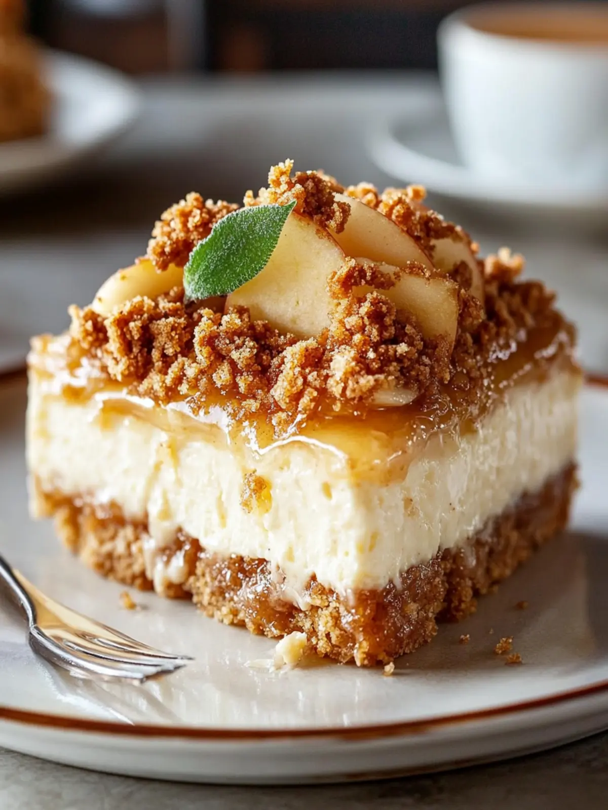 Irresistible Apple Crisp Cheesecake: A Deliciously Cozy Dessert