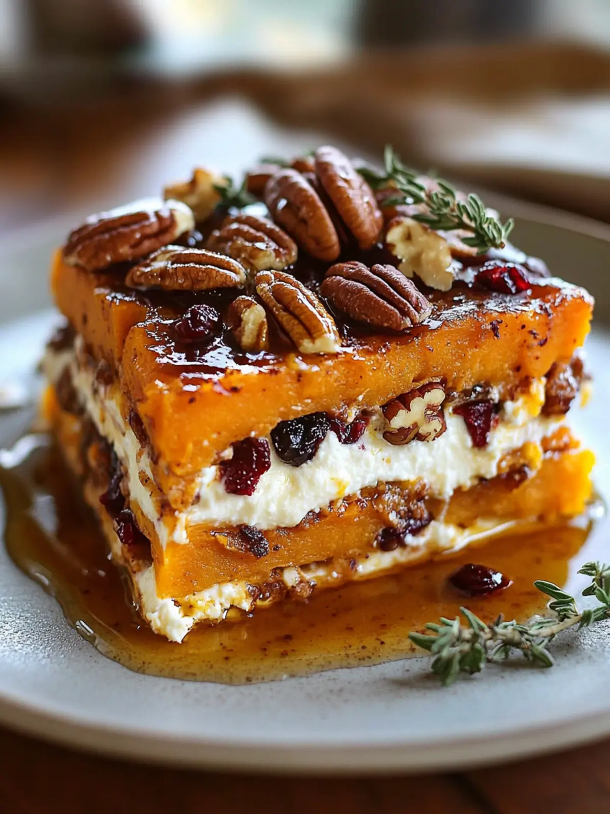 Irresistible Layered Sweet Potato, Pumpkin Ricotta Lasagna